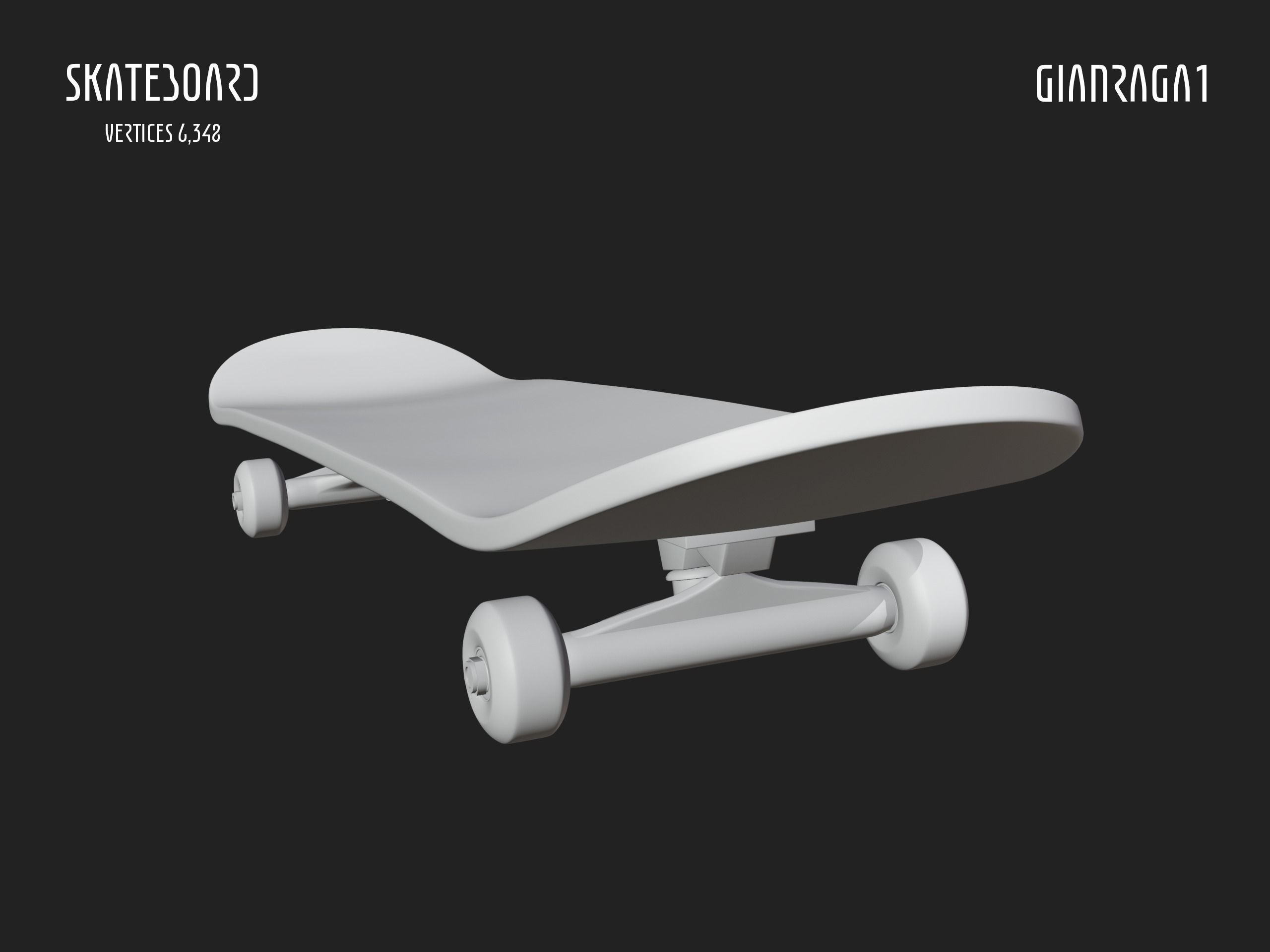 3D model Skateboard template VR / AR / low-poly | CGTrader