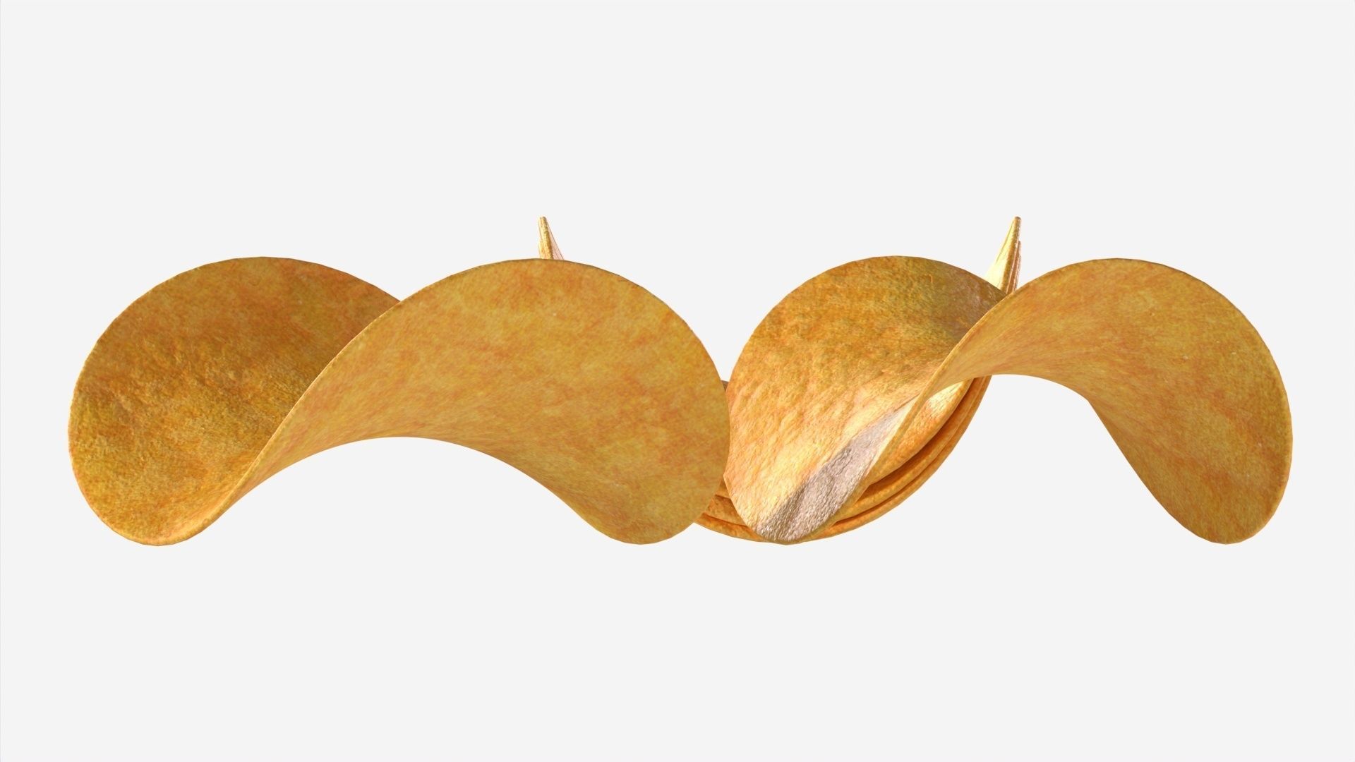 Potato chips 02 3D model | CGTrader