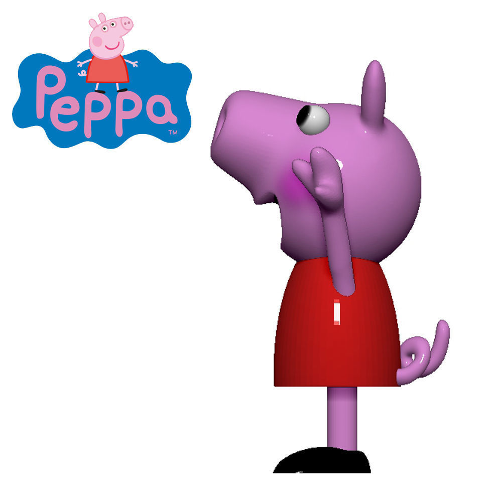Peppa Pig 3D model 3D printable | CGTrader