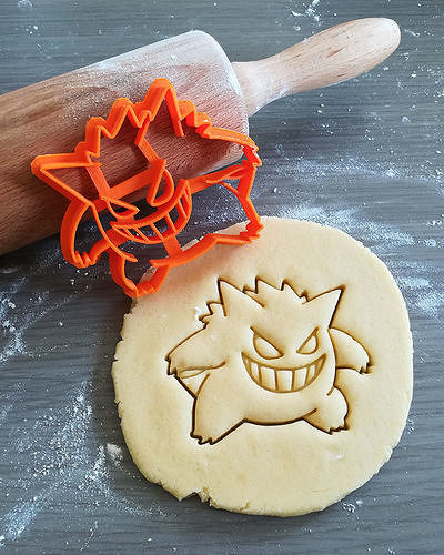 Gengar Pokemon Cookie Cutter 3D model 3D printable | CGTrader