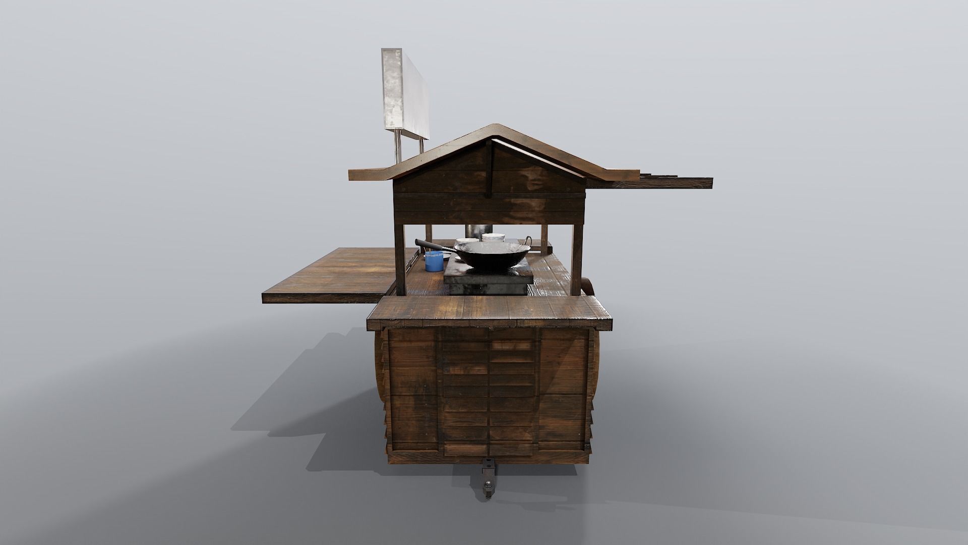 Yatai - Japanese mobile food cart 3D model | CGTrader