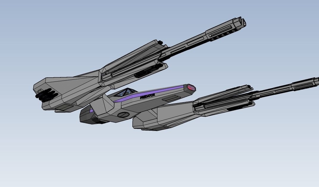 X 351 Predator - fighter free 3D model | CGTrader