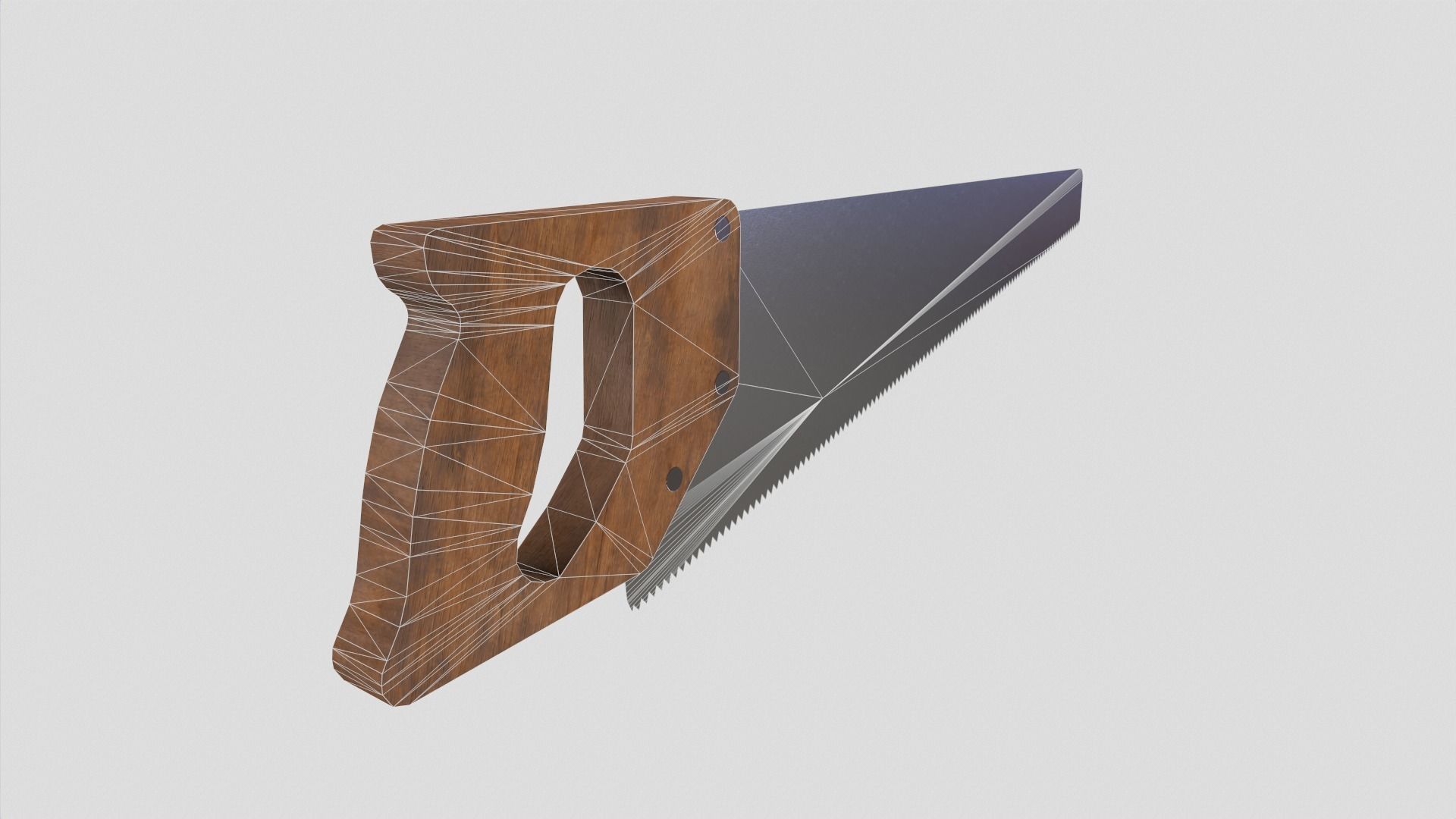 handsaw saw with wooden handle free VR / AR / low-poly 3D model | CGTrader