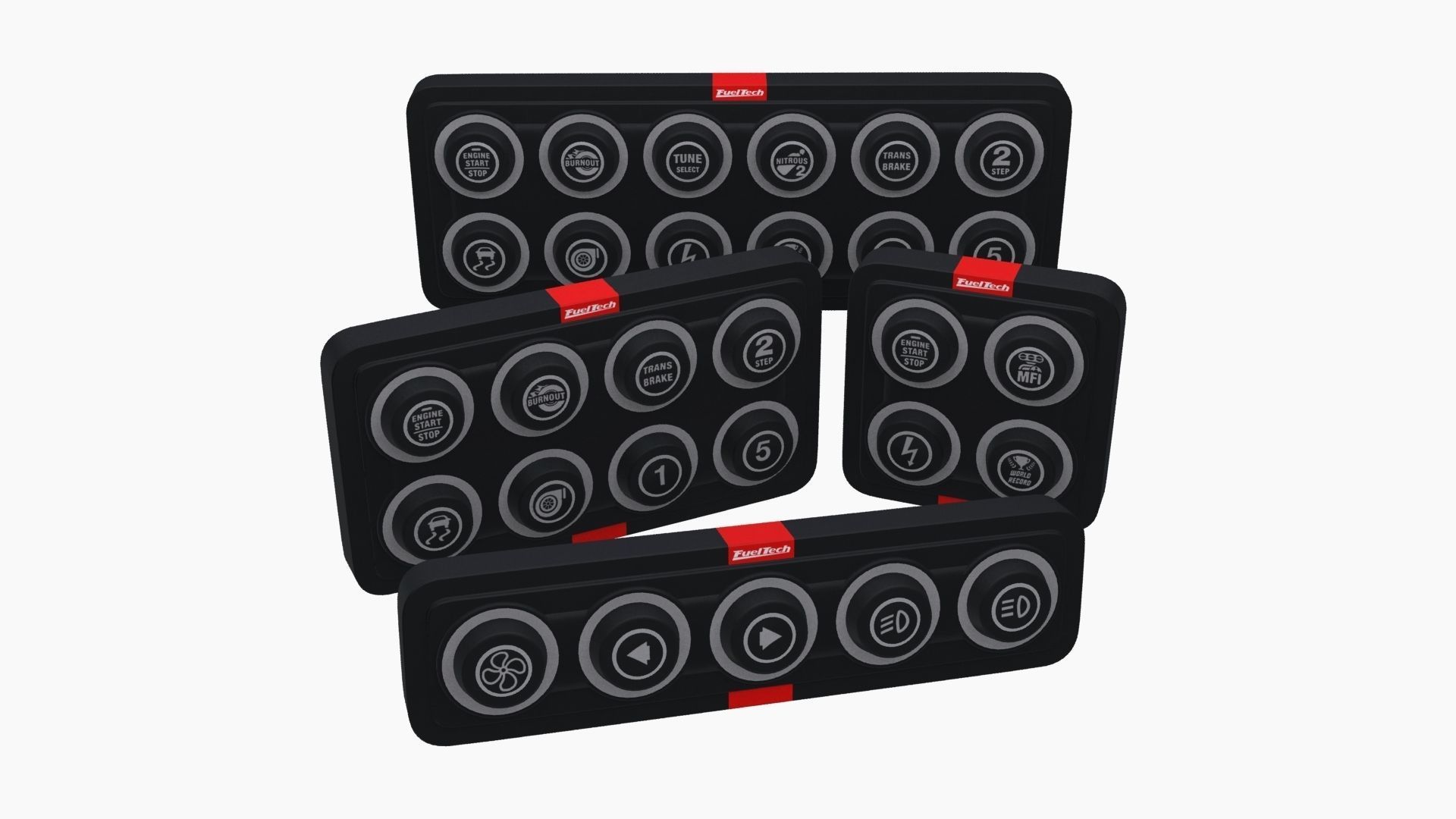 3D model FuelTech SwitchPanel Bundle VR / AR / low-poly | CGTrader