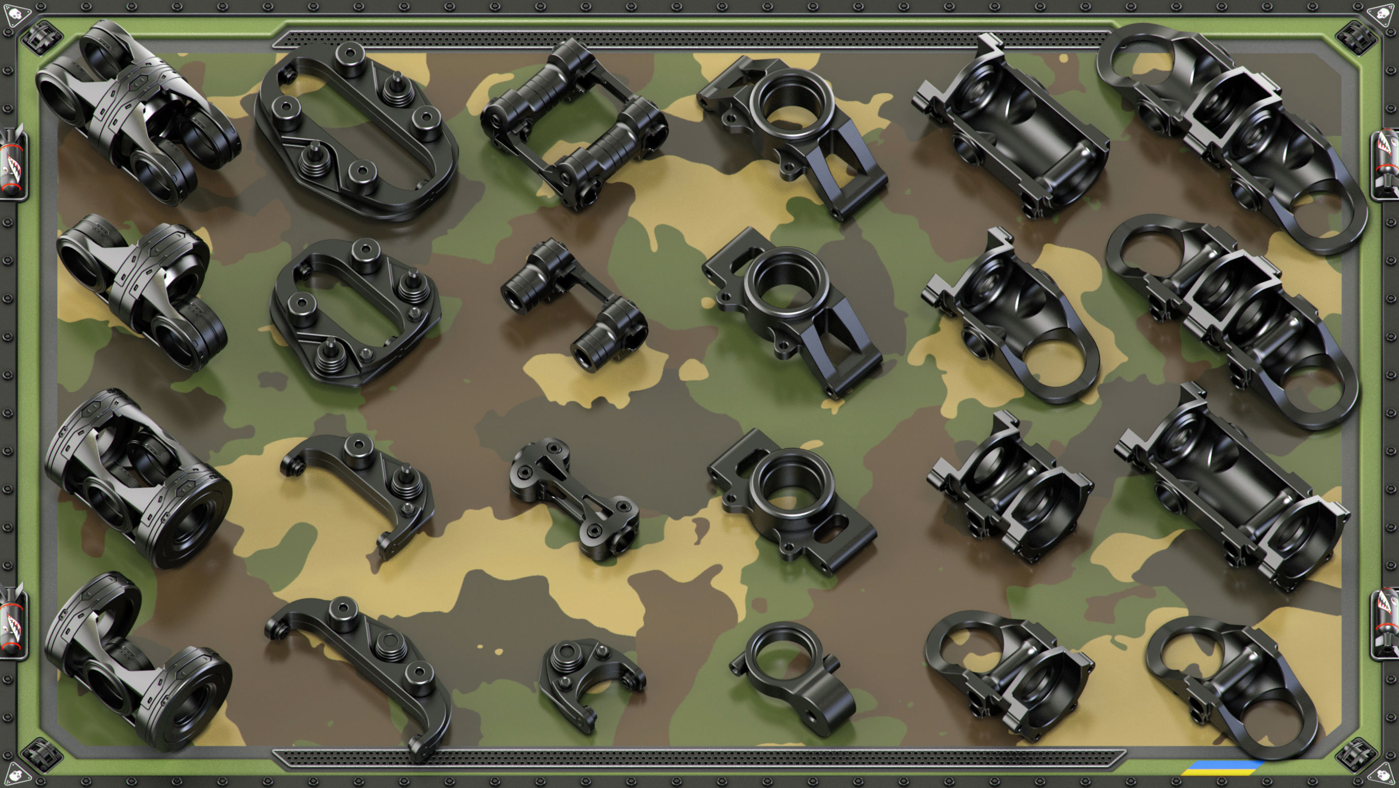 Sci-Fi Hard Surface Mechanical KITBASH 405 DETAILS 3D model | CGTrader