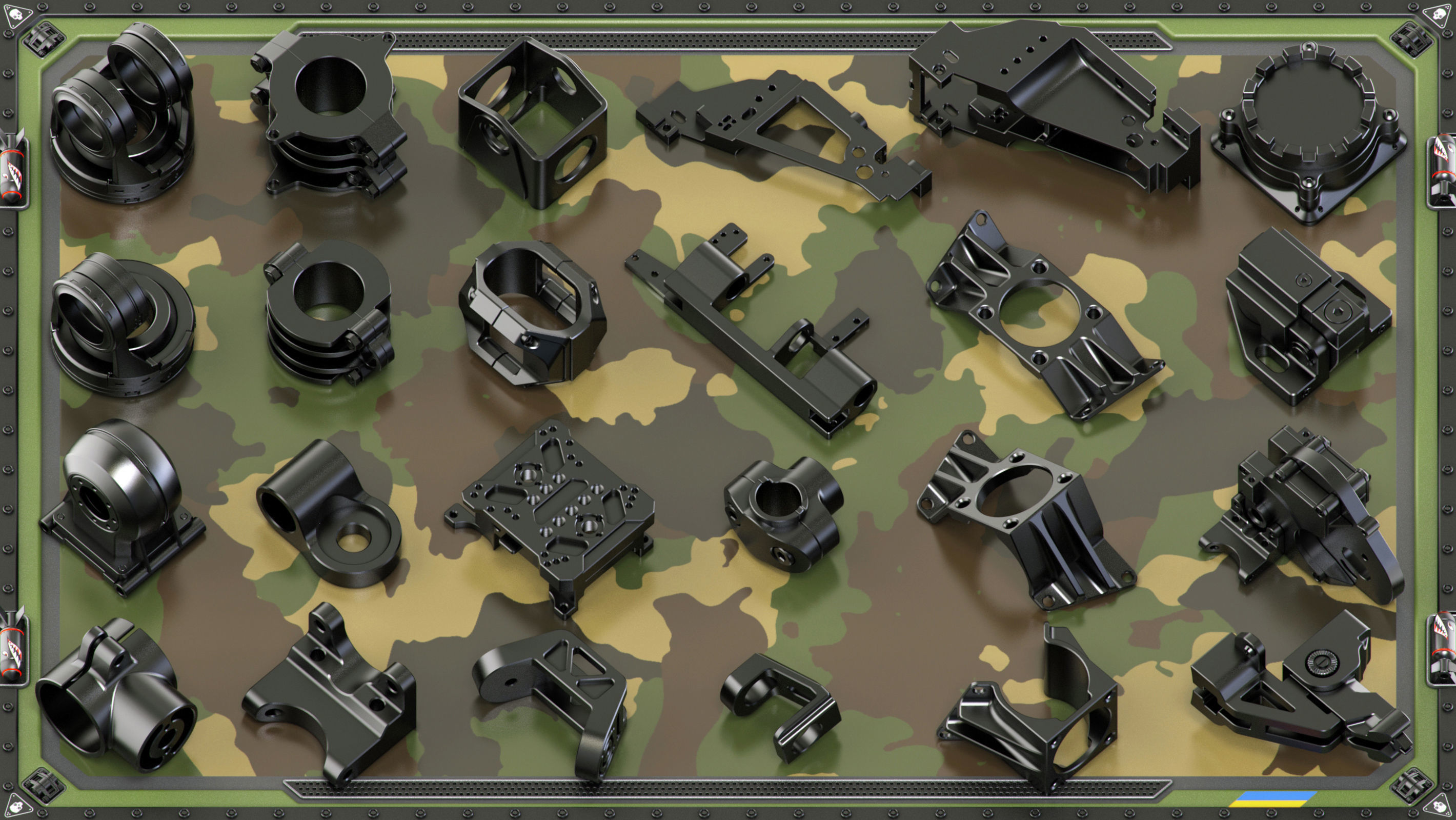 Sci-Fi Hard Surface Mechanical KITBASH 405 DETAILS 3D model | CGTrader