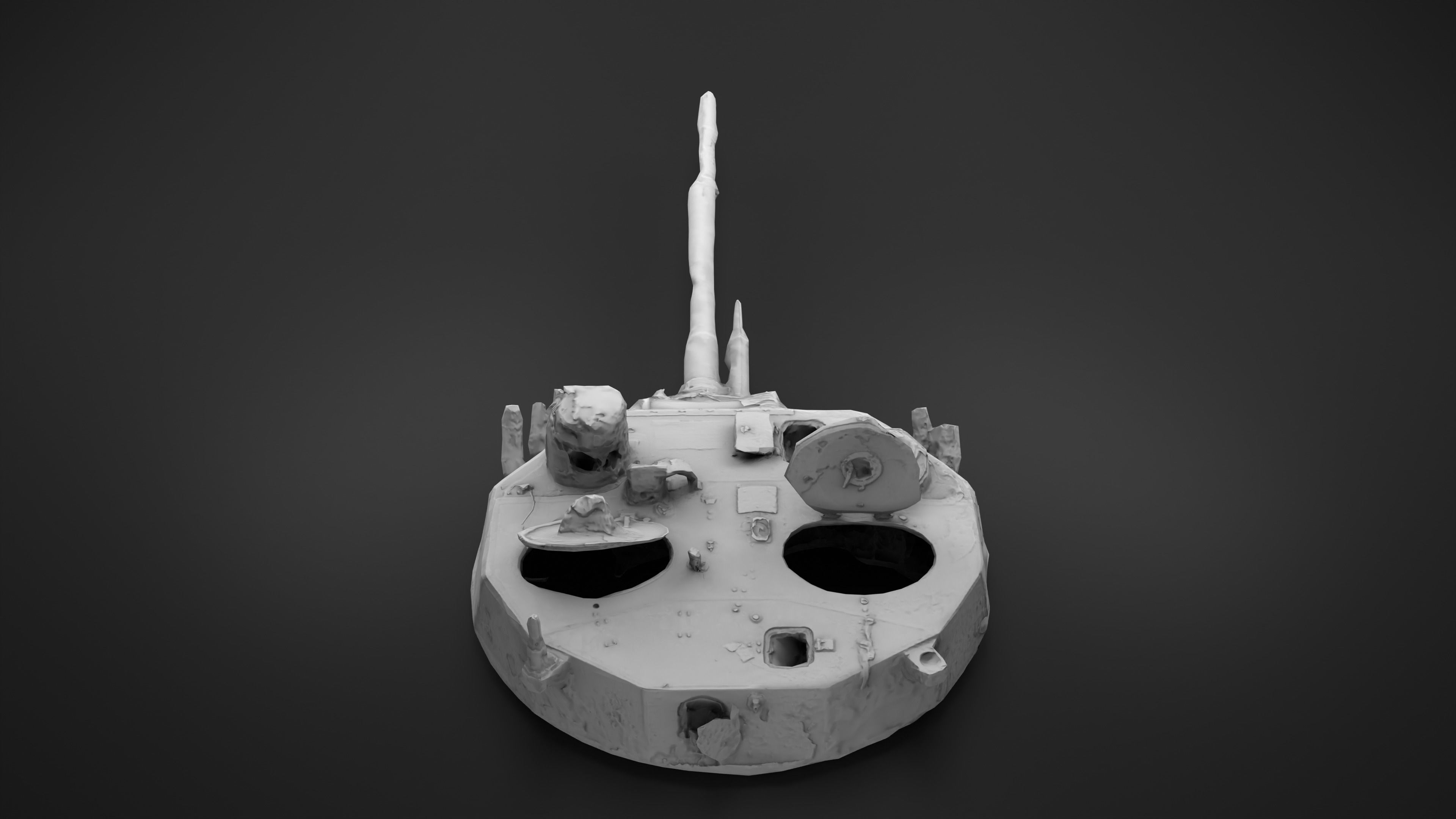 3D model Combat module BMD-4M Bakhcha-U turret Photoscan PBR Game Ready ...