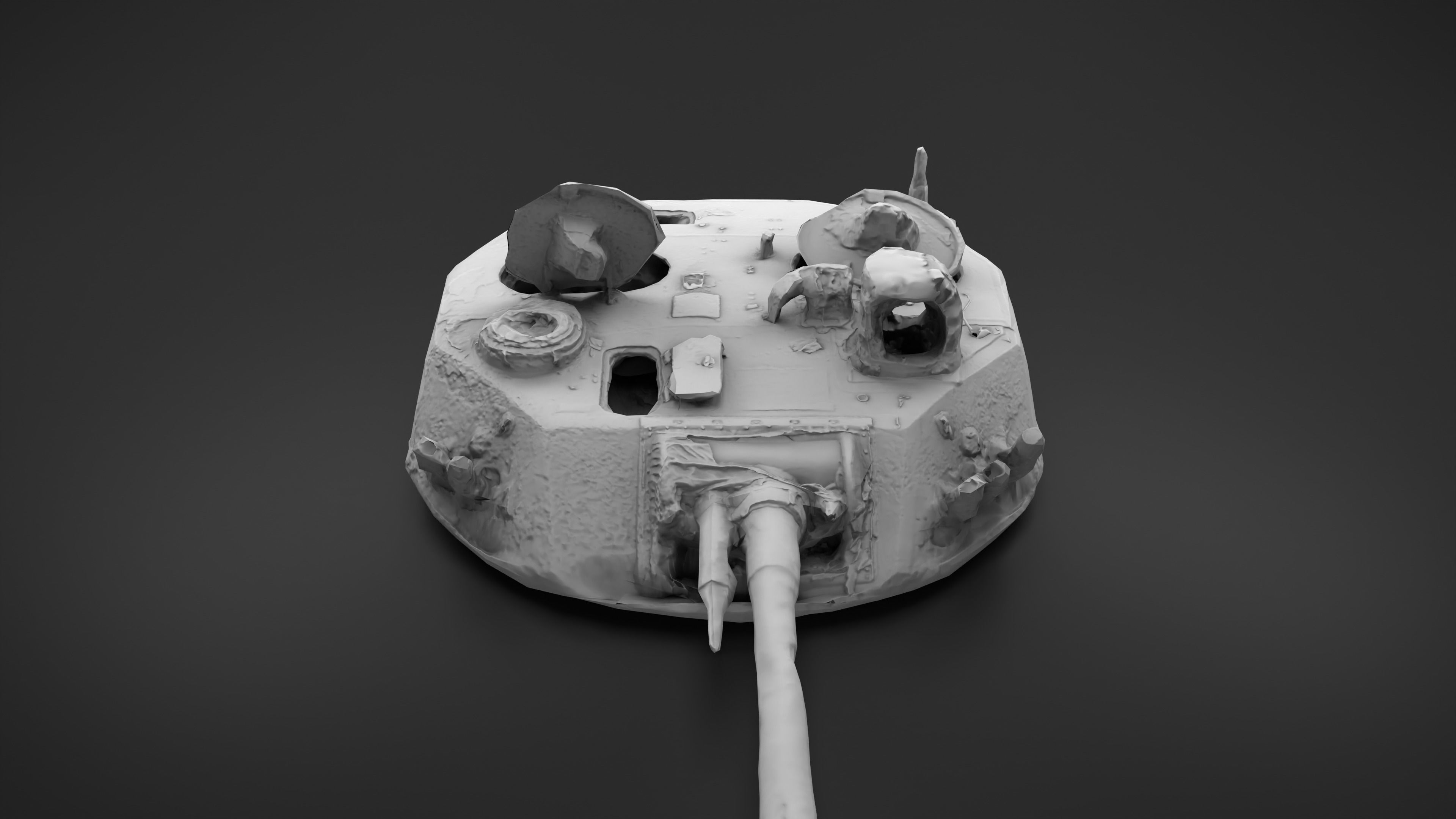 3D model Combat module BMD-4M Bakhcha-U turret Photoscan PBR Game Ready ...