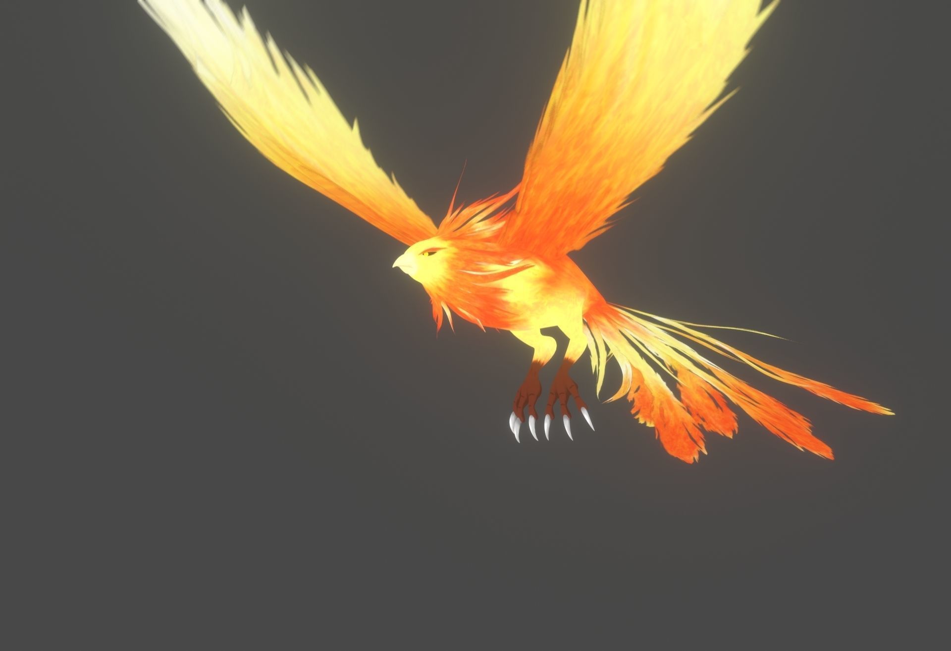 3D model Anime Phoenix VR / AR / low-poly | CGTrader