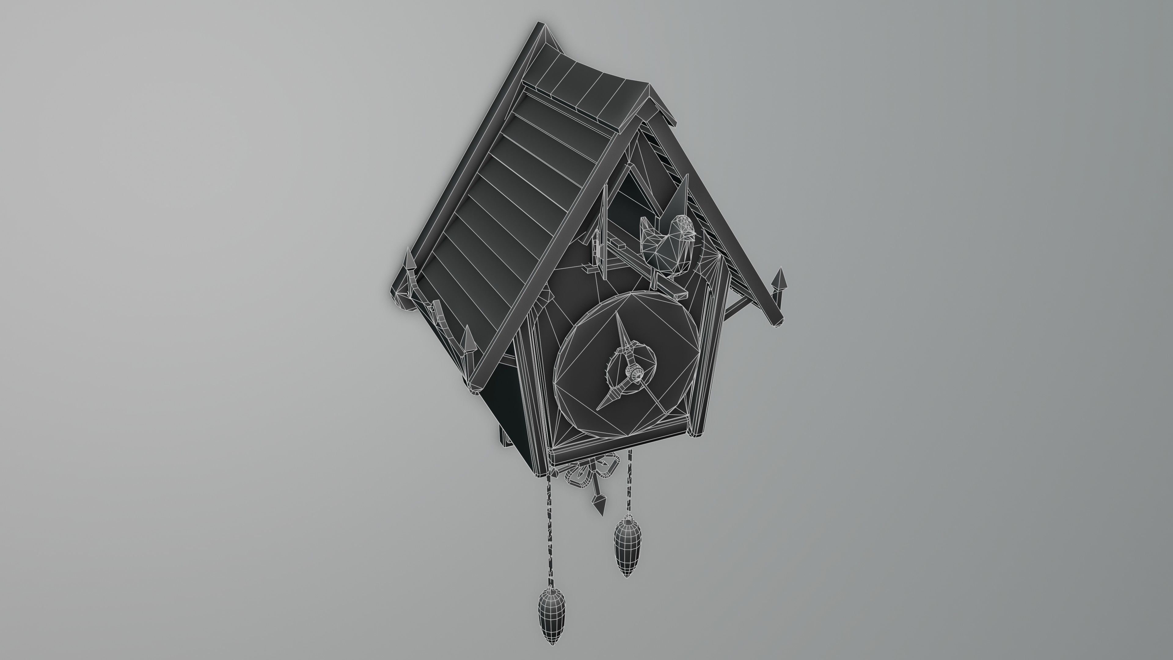 3D model Cuckoo Clock VR / AR / low-poly rigged animated | CGTrader