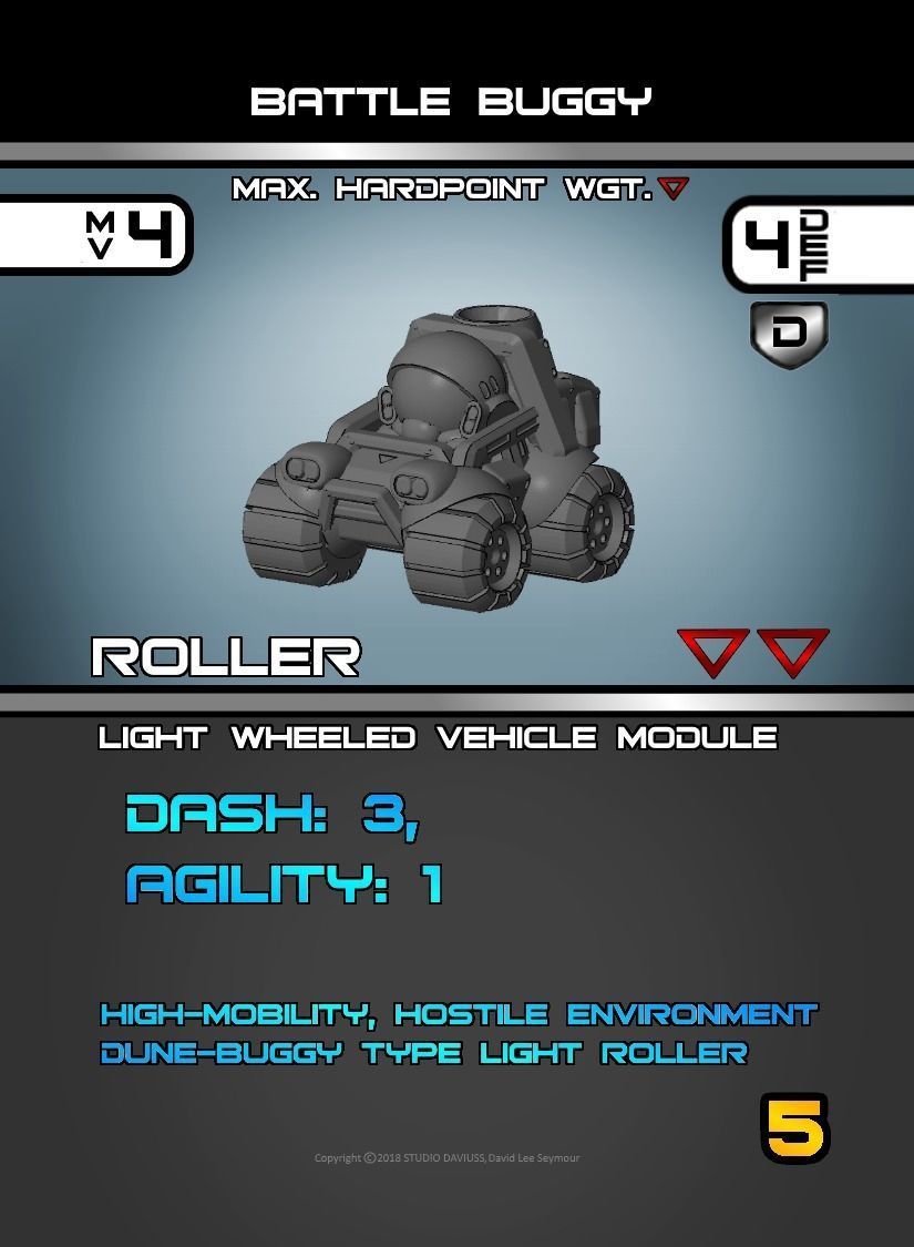 CHIBI-TECH SD - BATTLE BUGGY 3D model 3D printable | CGTrader