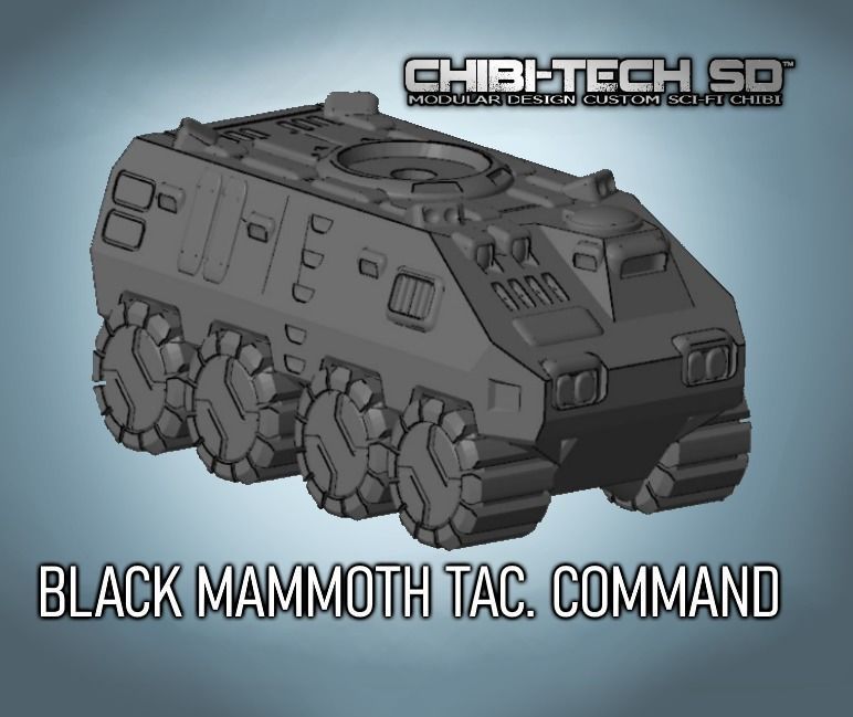 CHIBI-TECH SD - BLACK MAMMOTH MOBILE COMMAND 3D model 3D printable ...