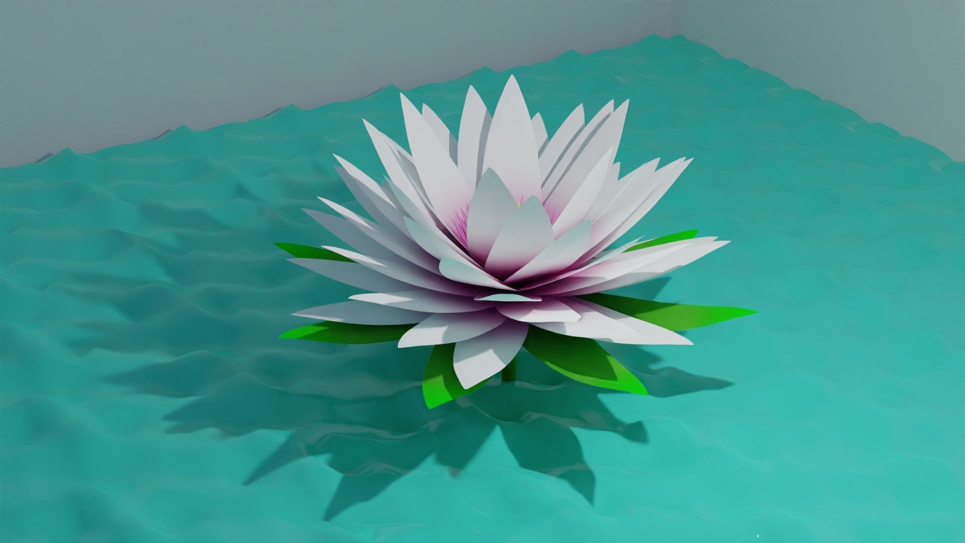 lotus flower blender - Geometry Nodes free 3D model | CGTrader