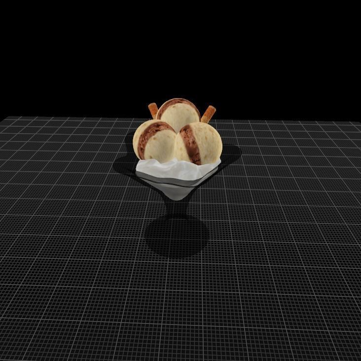simple sundae 3D model | CGTrader