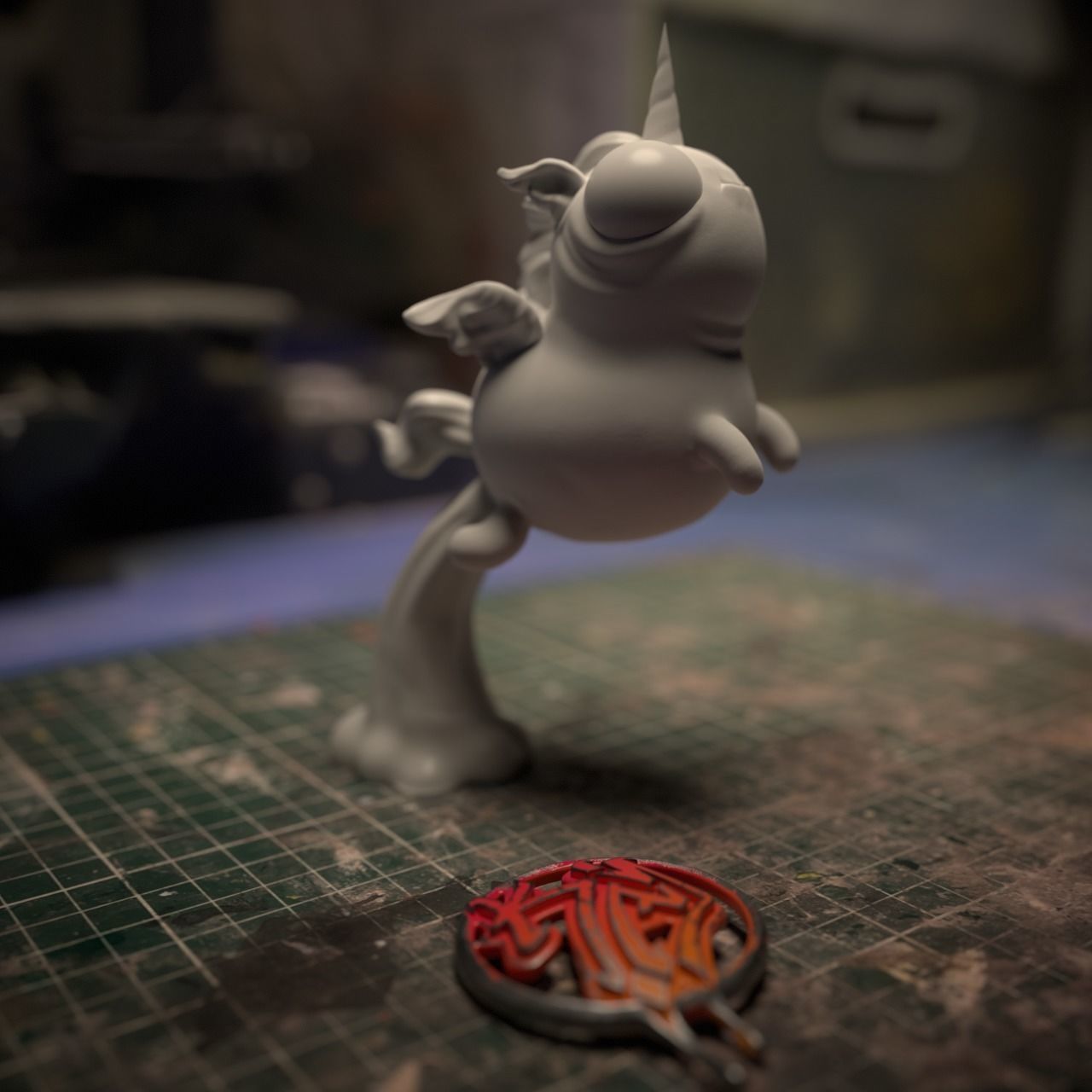 Rainbow unicorn 3D model 3D printable | CGTrader