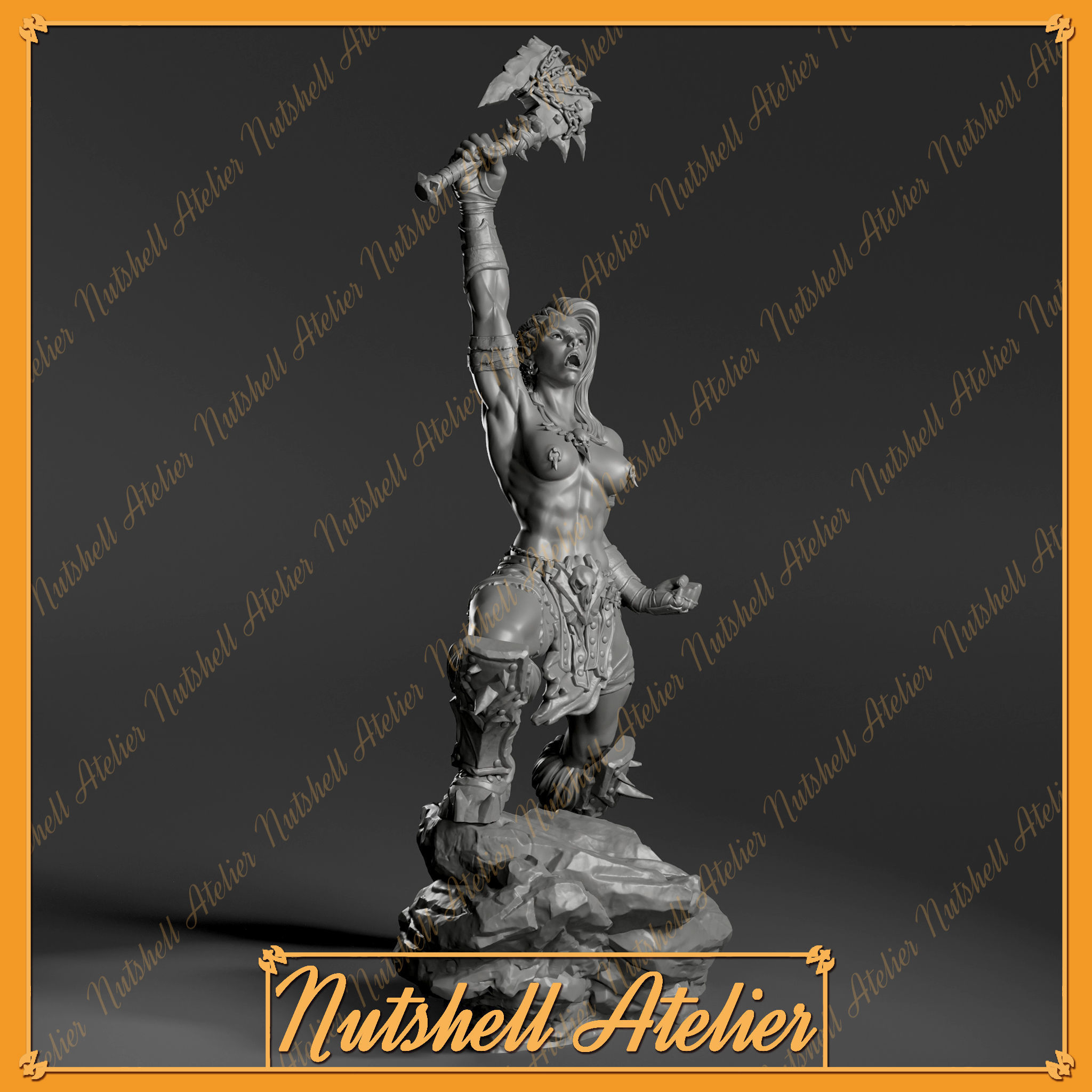 Nutshell Atelier - Female Orc - NSFW 3D model 3D printable | CGTrader