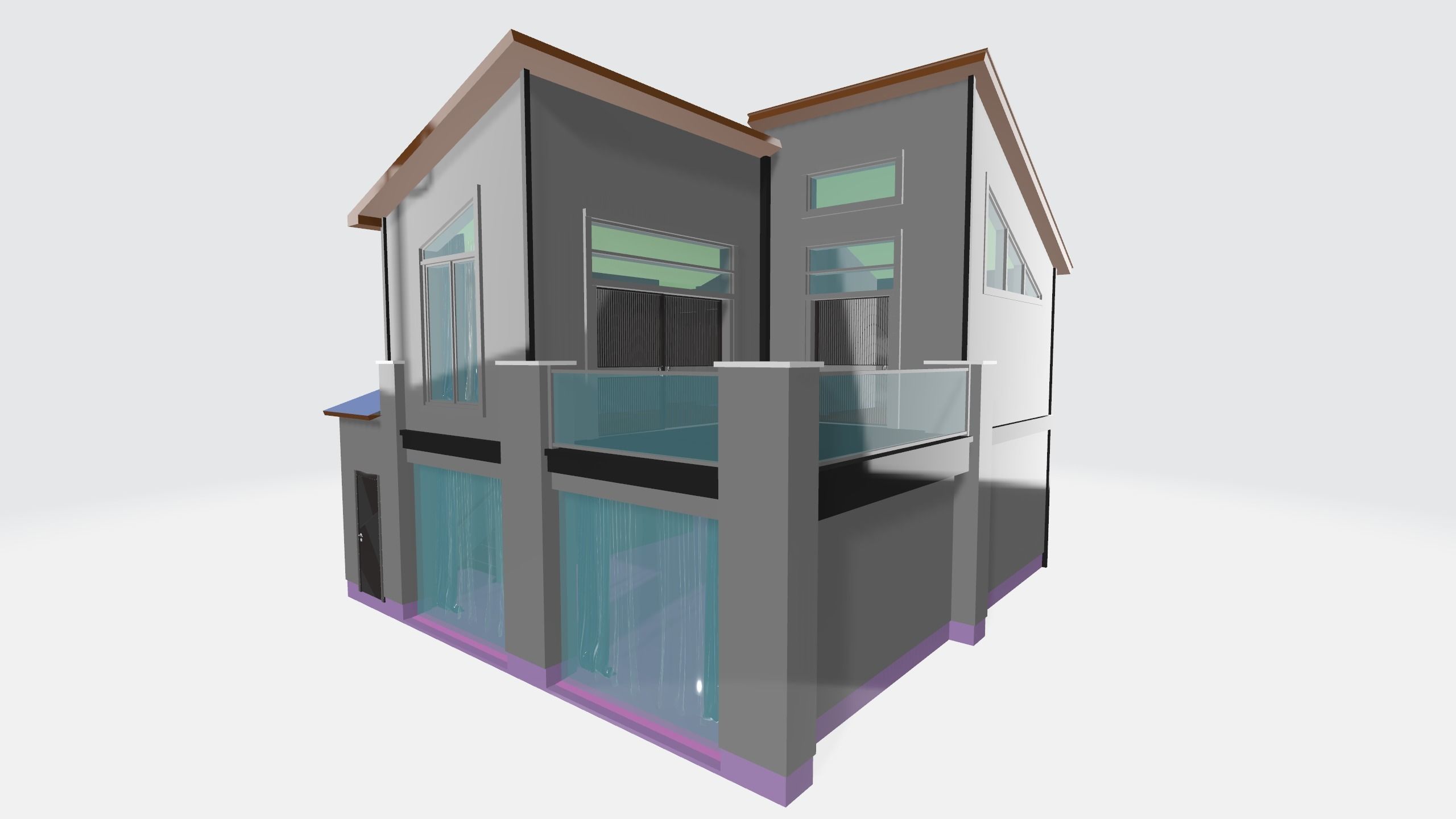 3D model Tiny House Mini Modern Villa VR / AR / low-poly | CGTrader