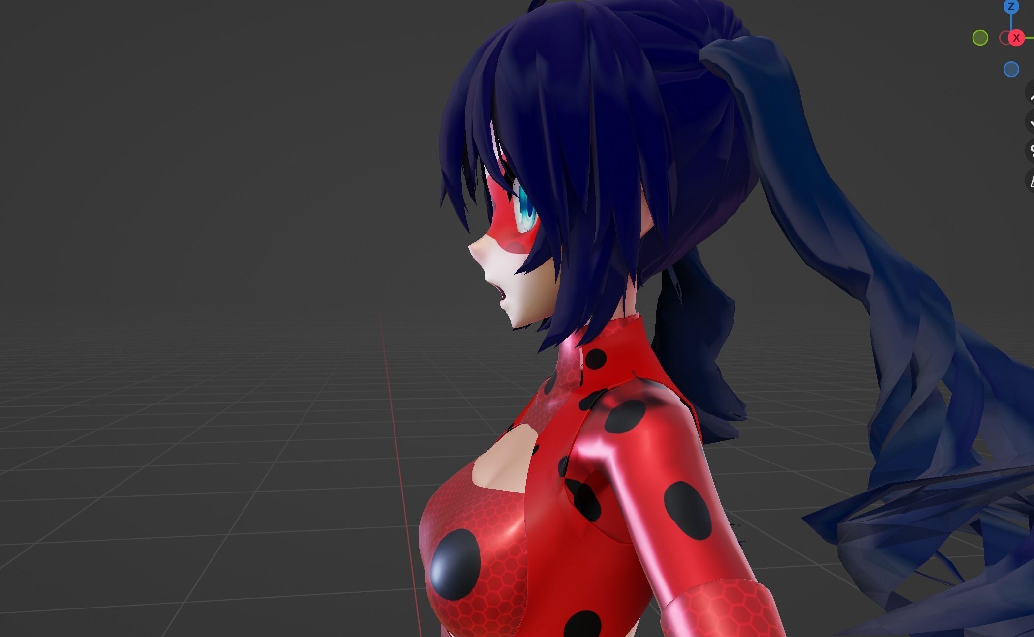 3D model Miraculous Ladybug Rigged MMD include VR / AR / low-poly ...