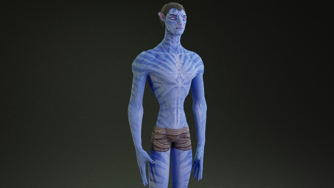 Avatar male and female character rigged 3D model rigged | CGTrader