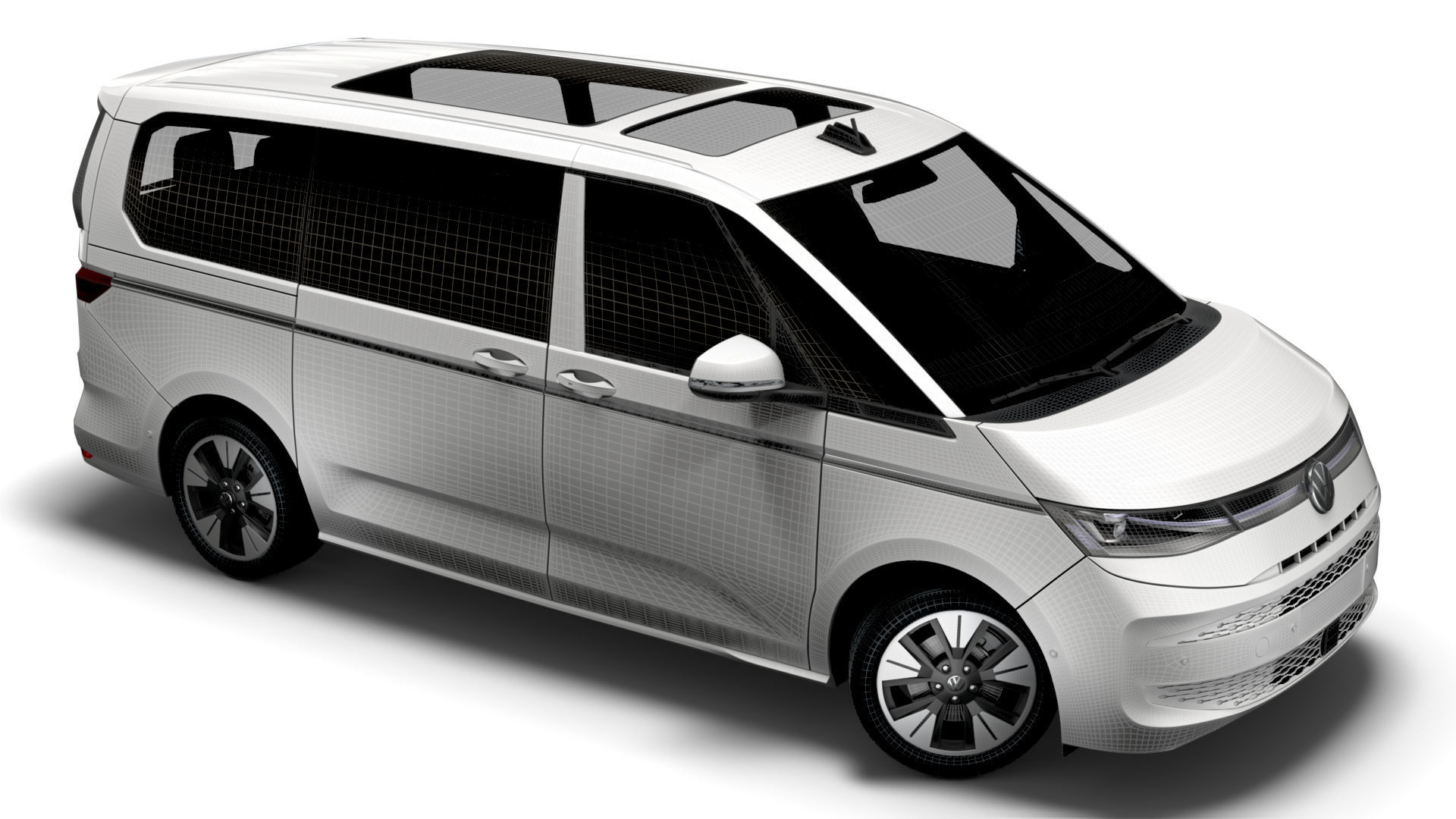 Volkswagen T7 Multivan TDI Long 2023 3D model | CGTrader