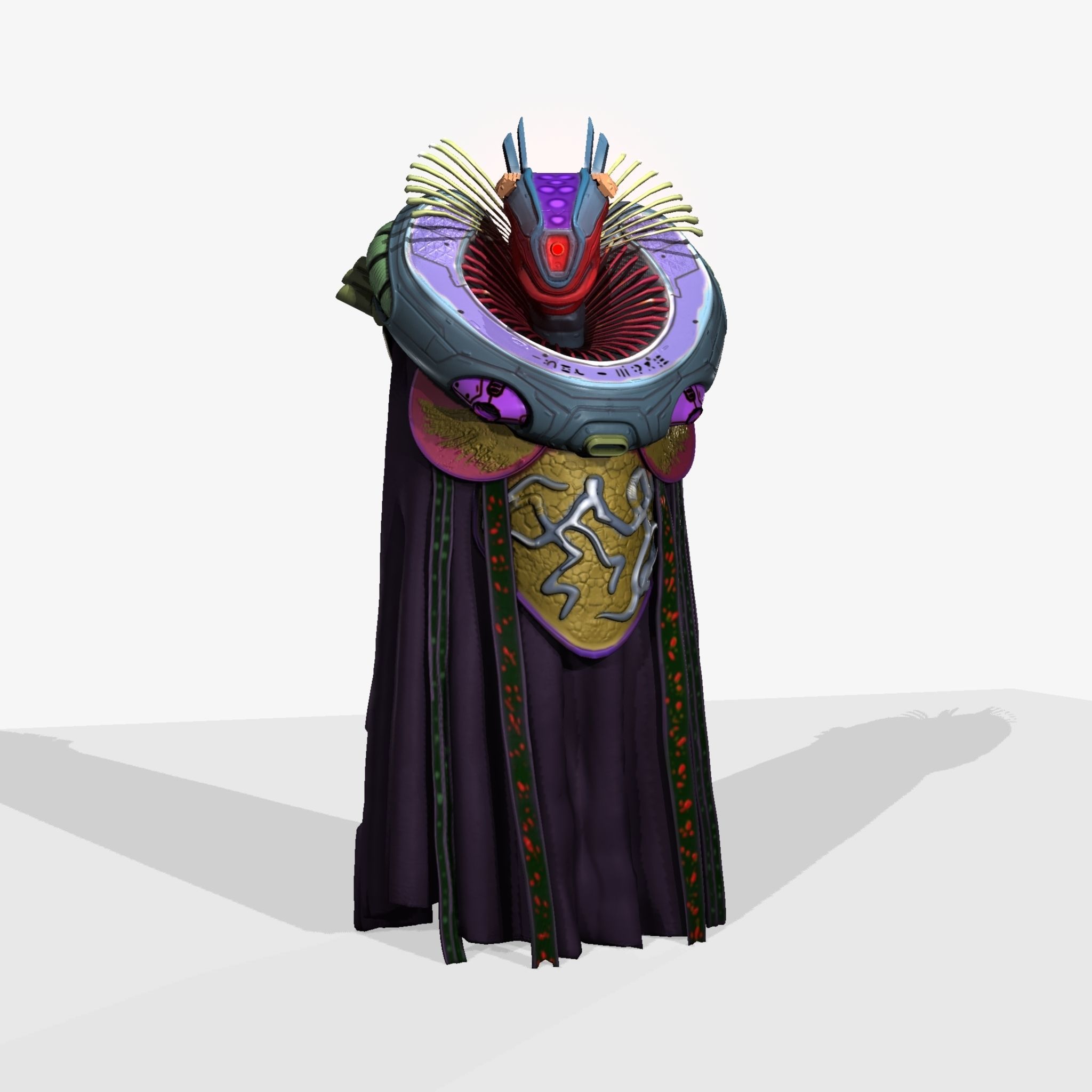 Vorlon Commander 3D model rigged | CGTrader