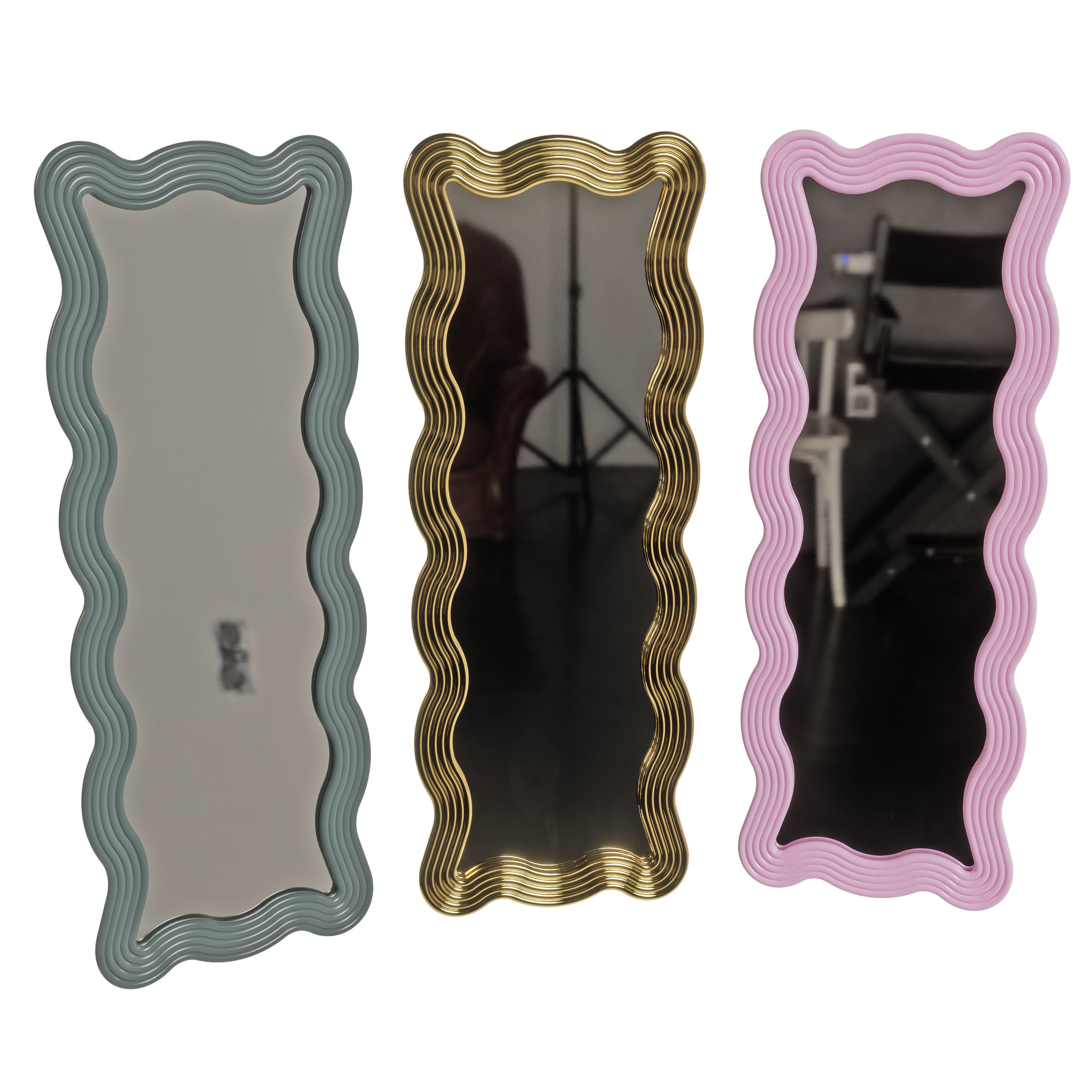 Wavy design Mirror 3D model | CGTrader