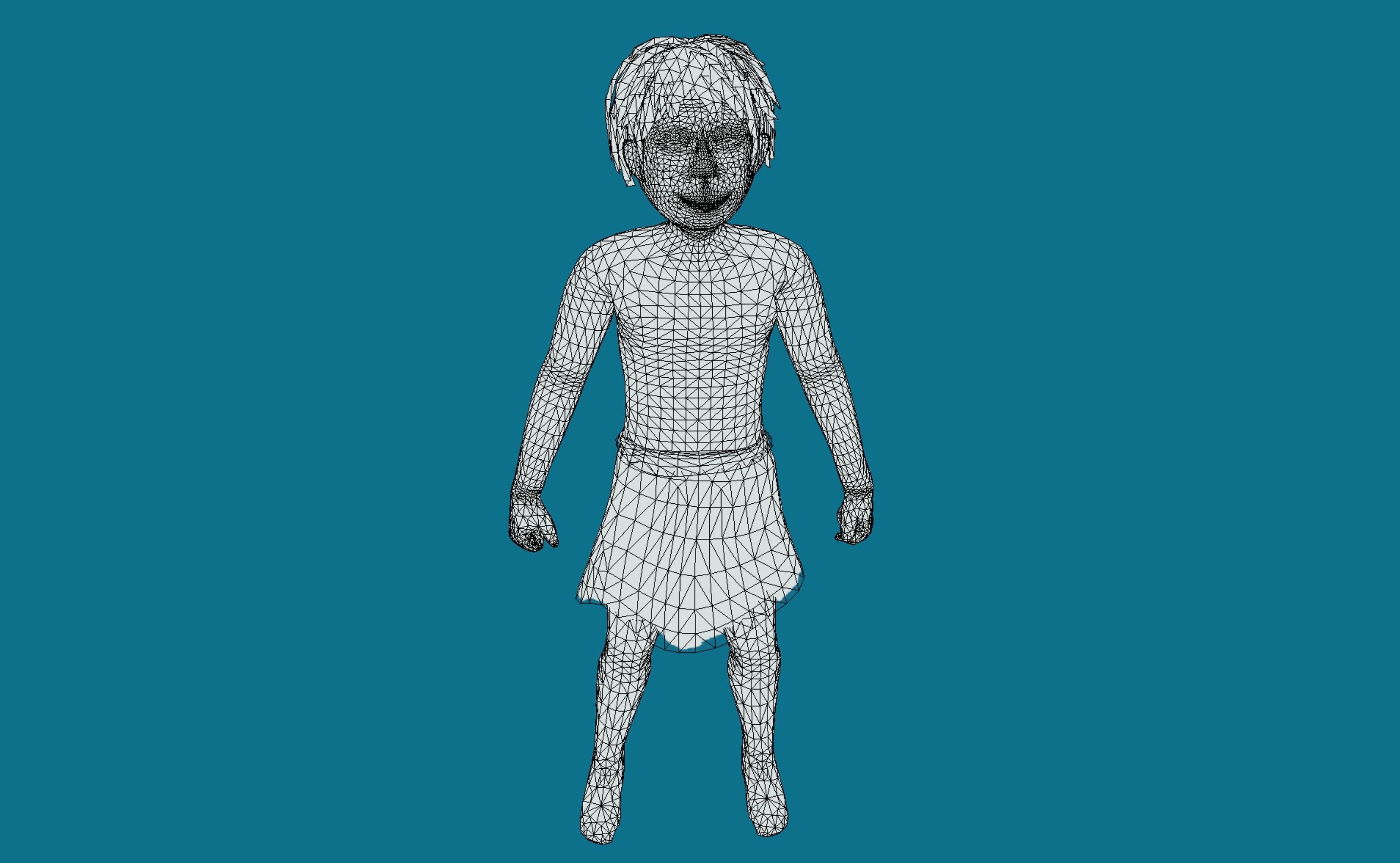 3D model Caveman Family VR / AR / low-poly | CGTrader