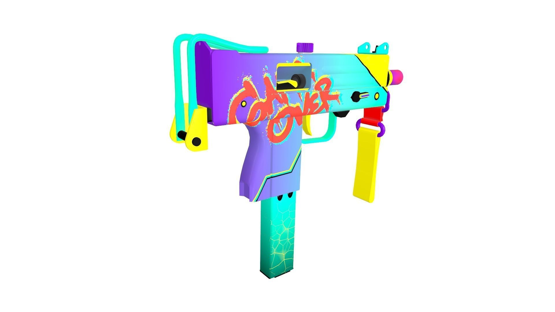 3D model Mac-10 gun VR / AR / low-poly | CGTrader