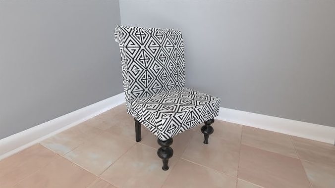 Chair dining with pattern 3D model | CGTrader