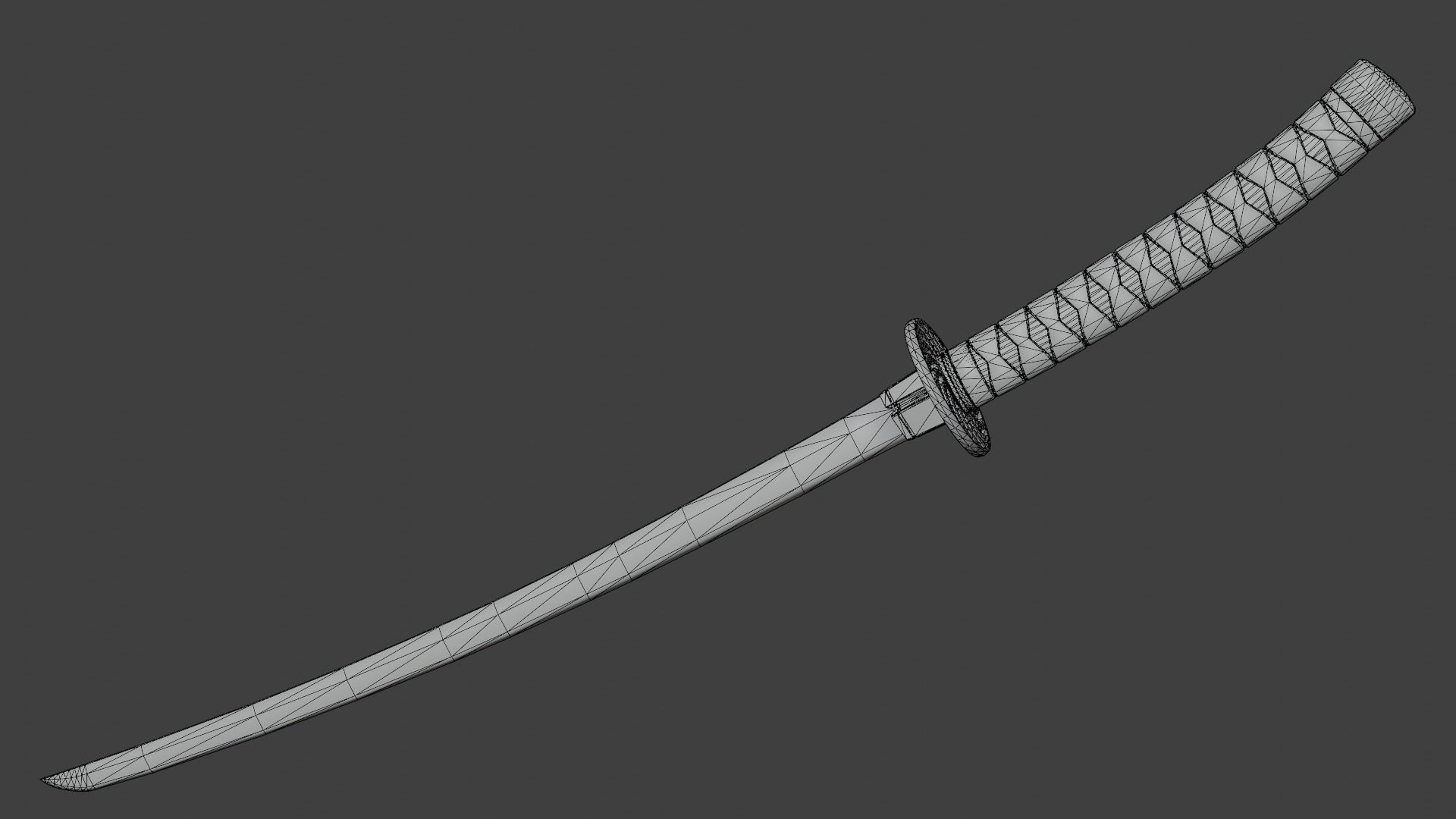 3D model Stylized Katana Asset with five skins low poly game ready VR ...