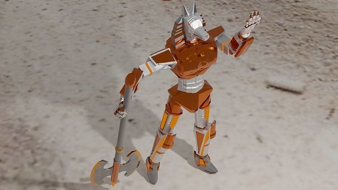 Mech Anubis 3D model animated rigged | CGTrader