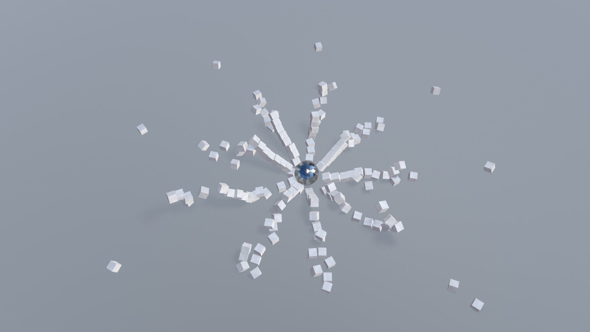 Rigid body animation with sphere 3D model animated | CGTrader