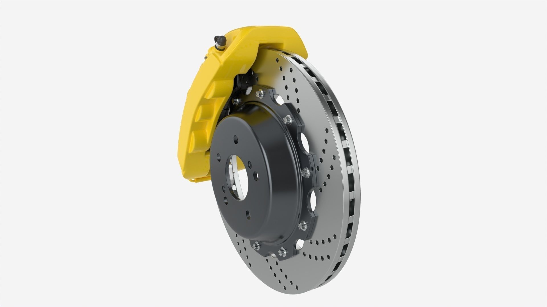 Brake disk with caliper 3D model | CGTrader