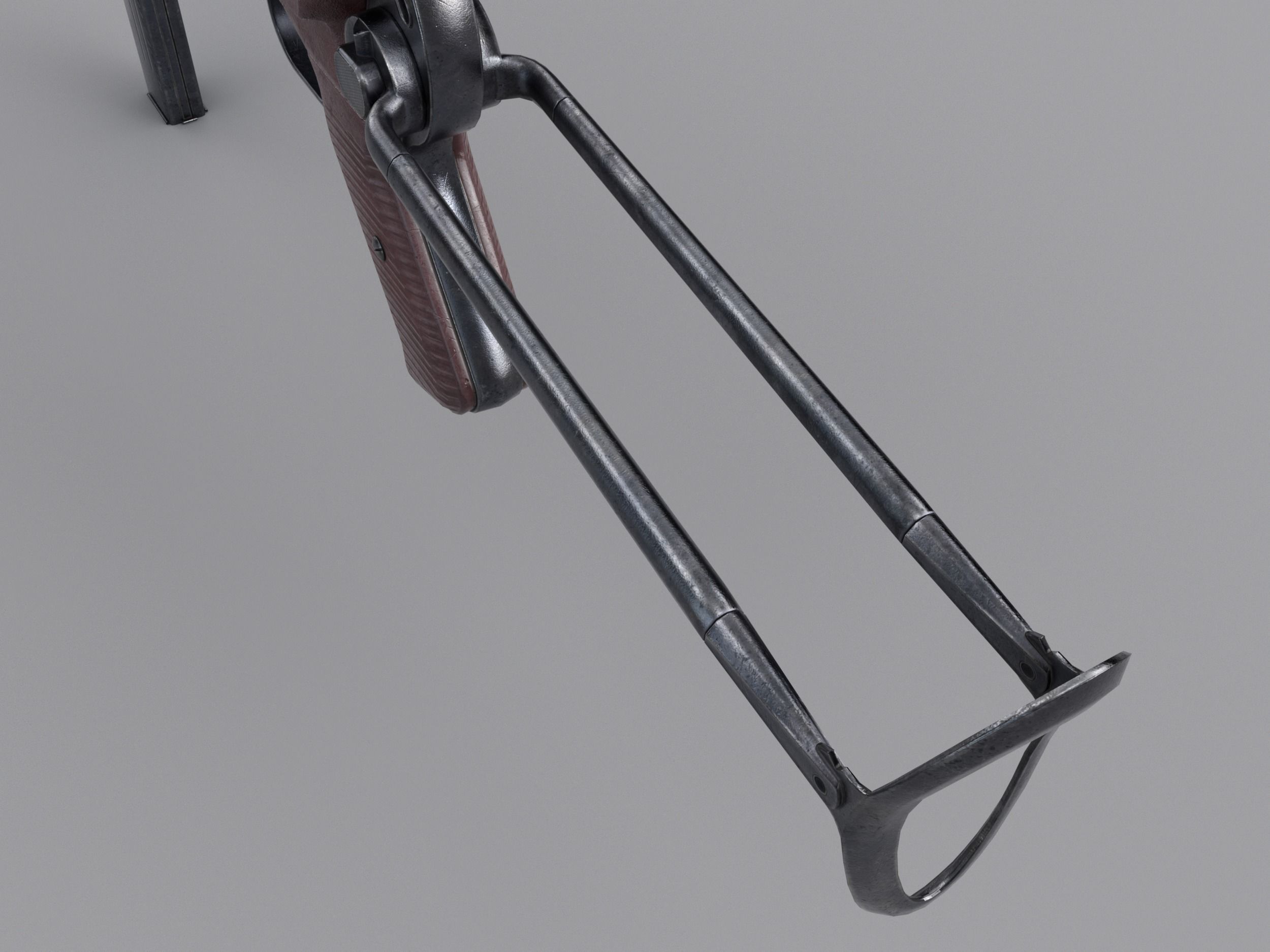 3D model World War II - MP40 Submachine Gun - PBR and Game Ready VR ...