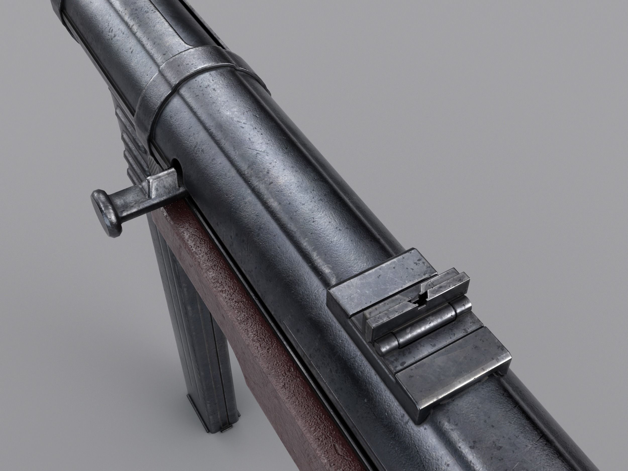 3D model World War II - MP40 Submachine Gun - PBR and Game Ready VR ...