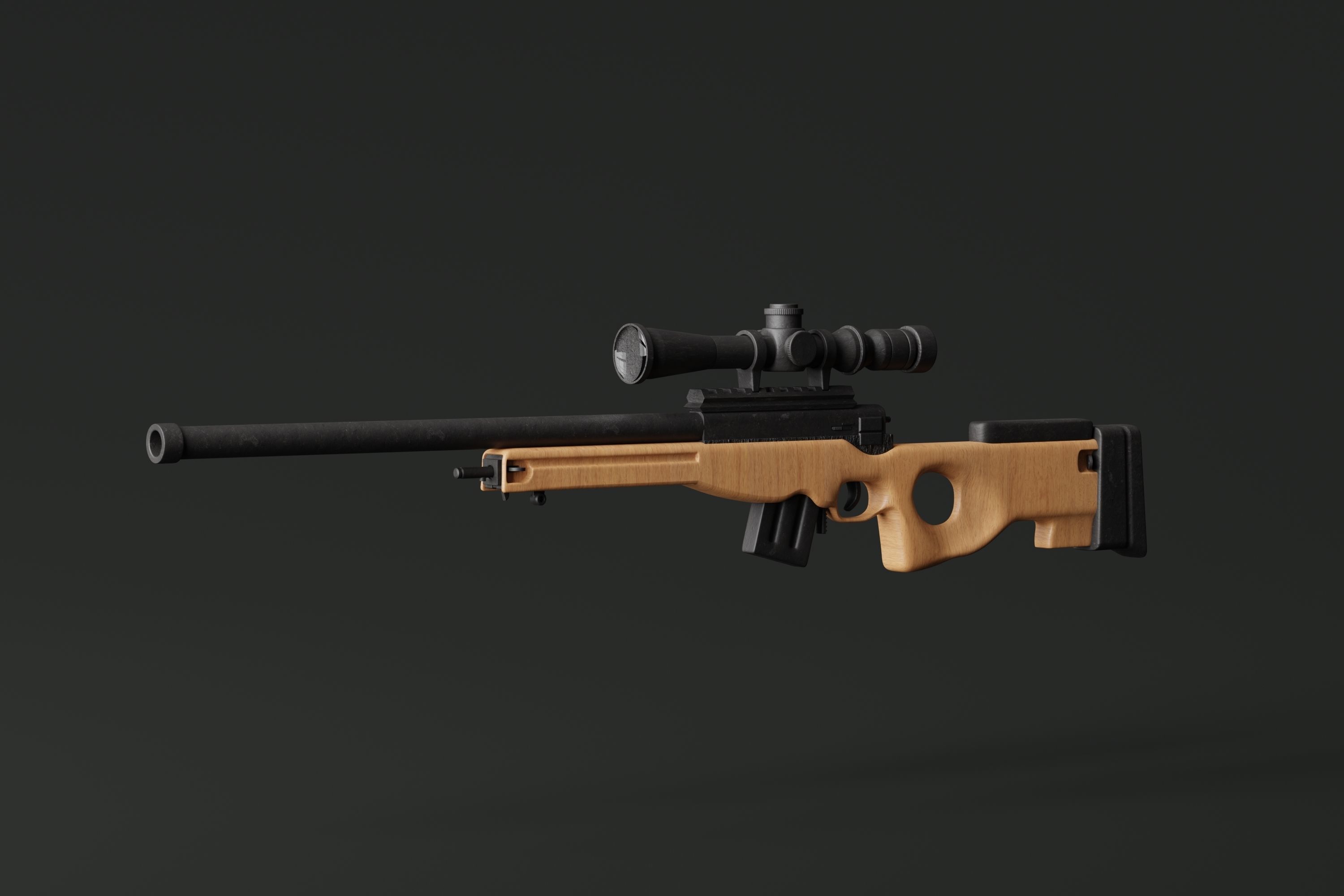 3D model Sniper Rifle VR / AR / low-poly | CGTrader