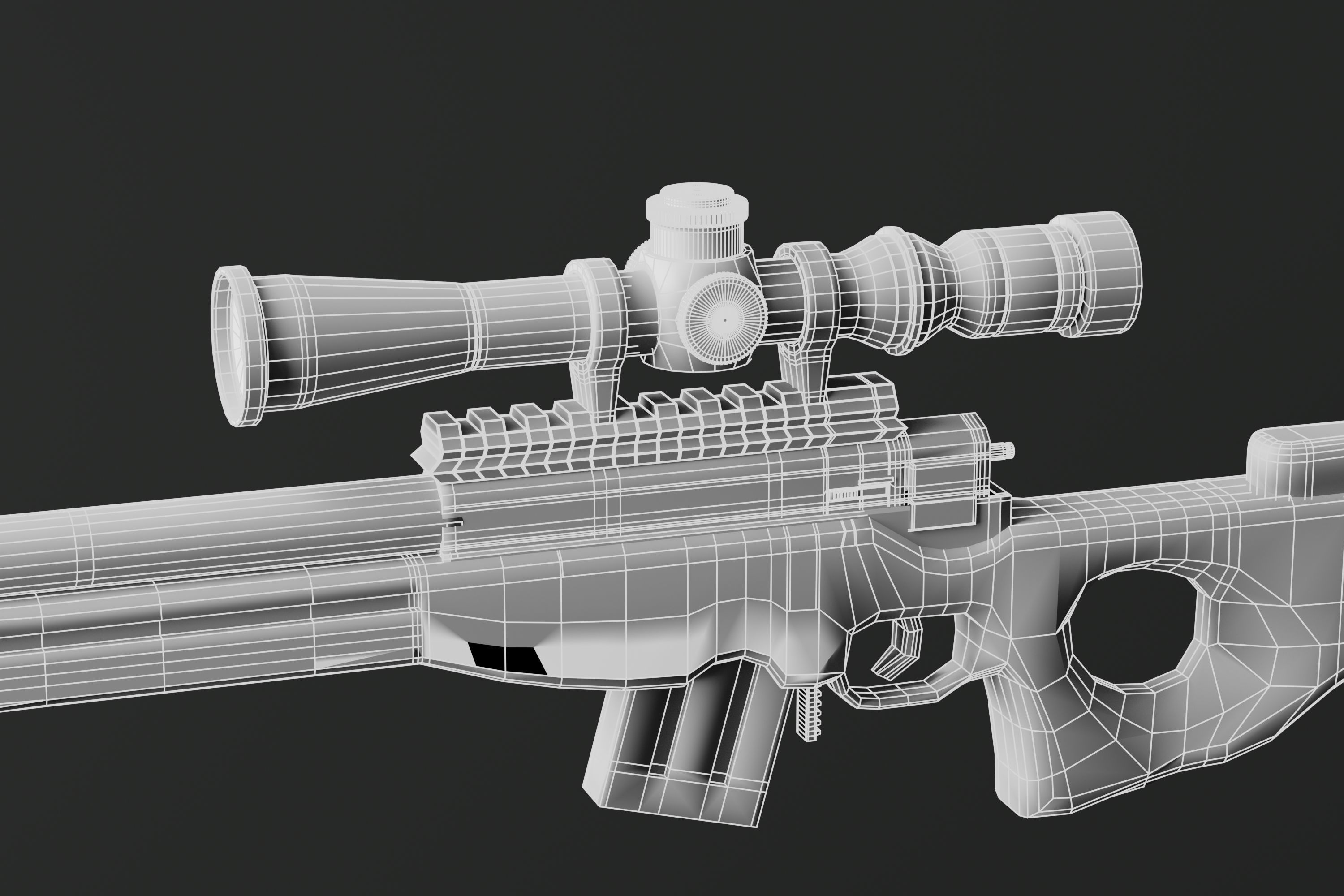 3D model Sniper Rifle VR / AR / low-poly | CGTrader