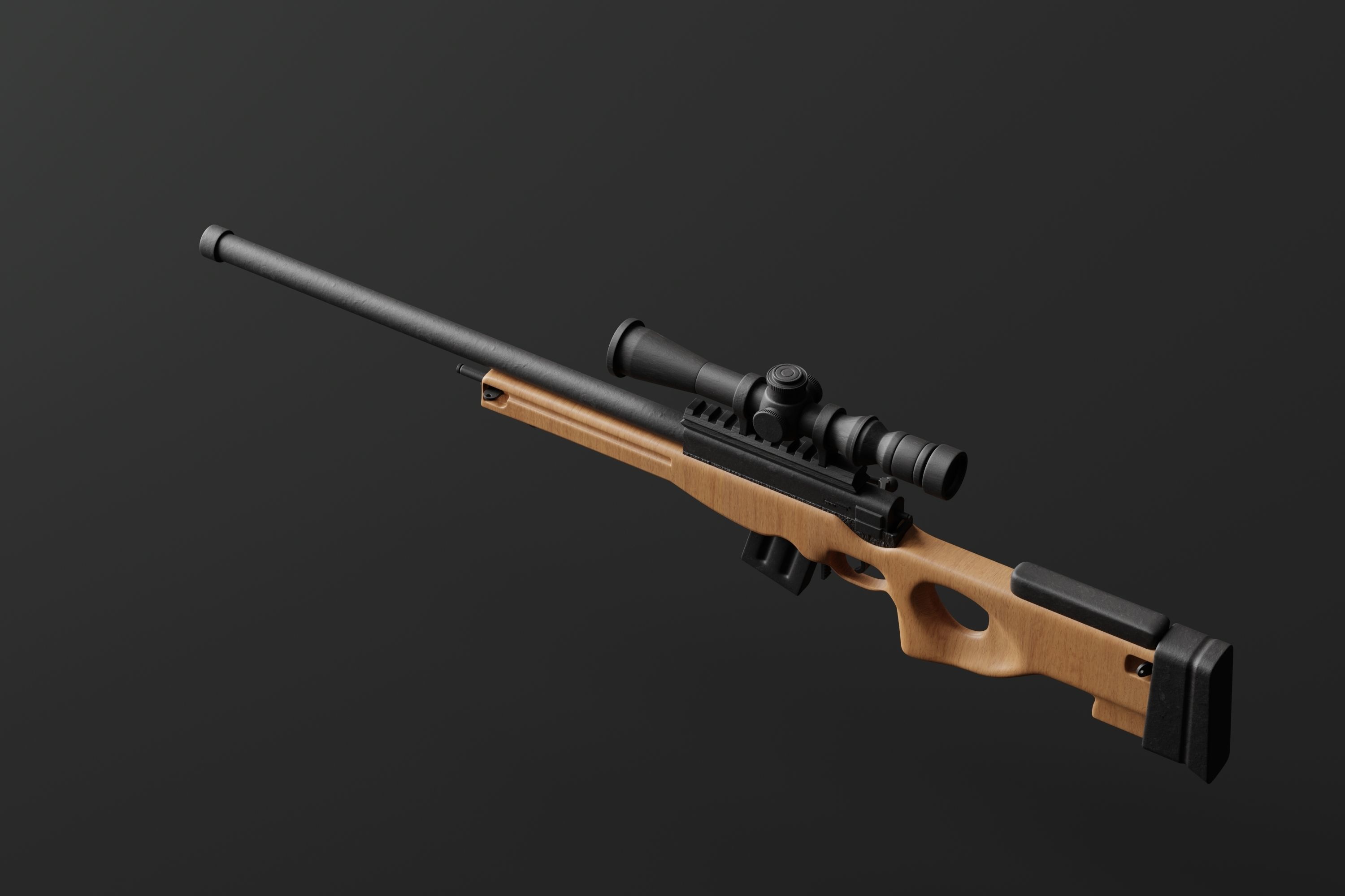 3D model Sniper Rifle VR / AR / low-poly | CGTrader