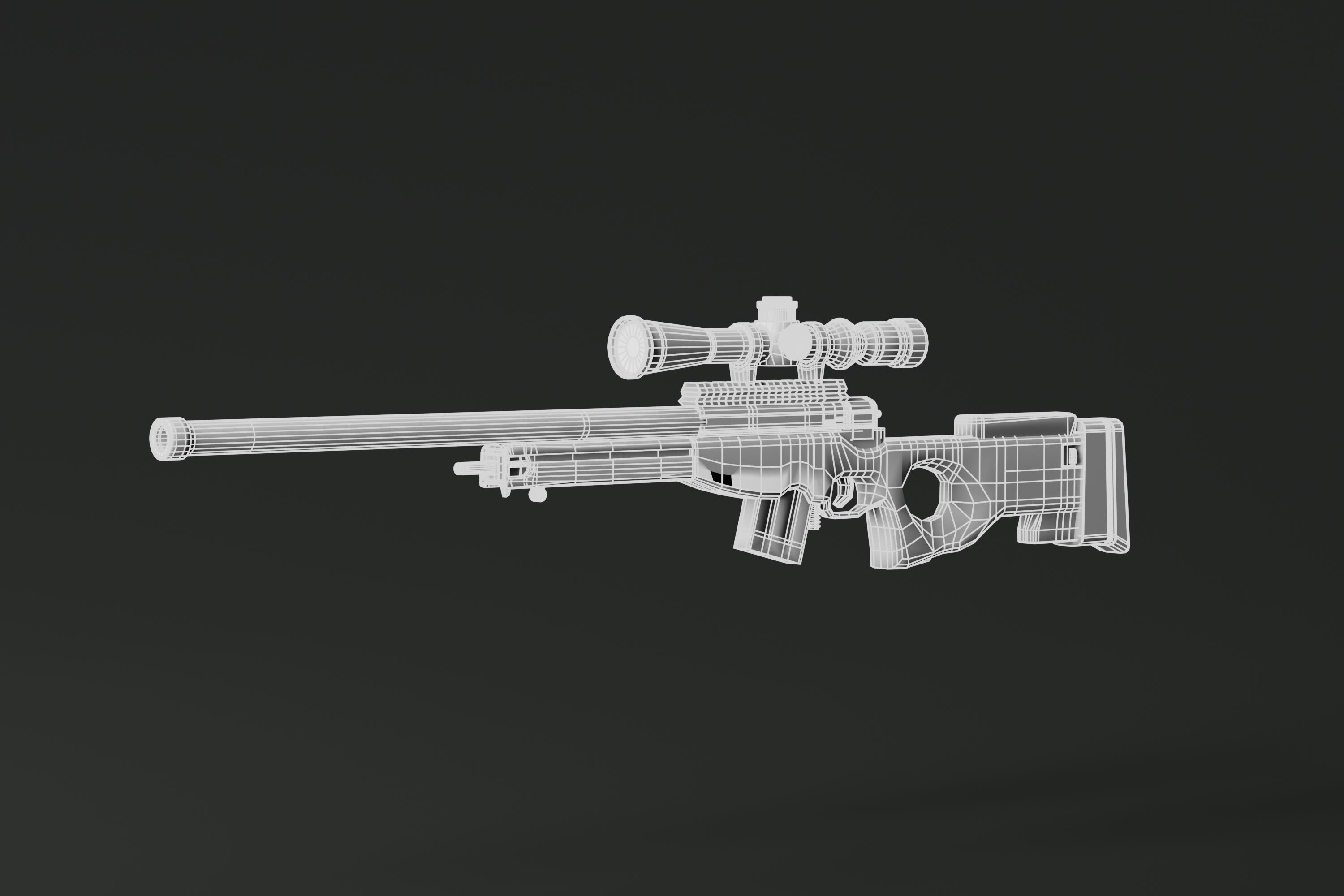 3D model Sniper Rifle VR / AR / low-poly | CGTrader