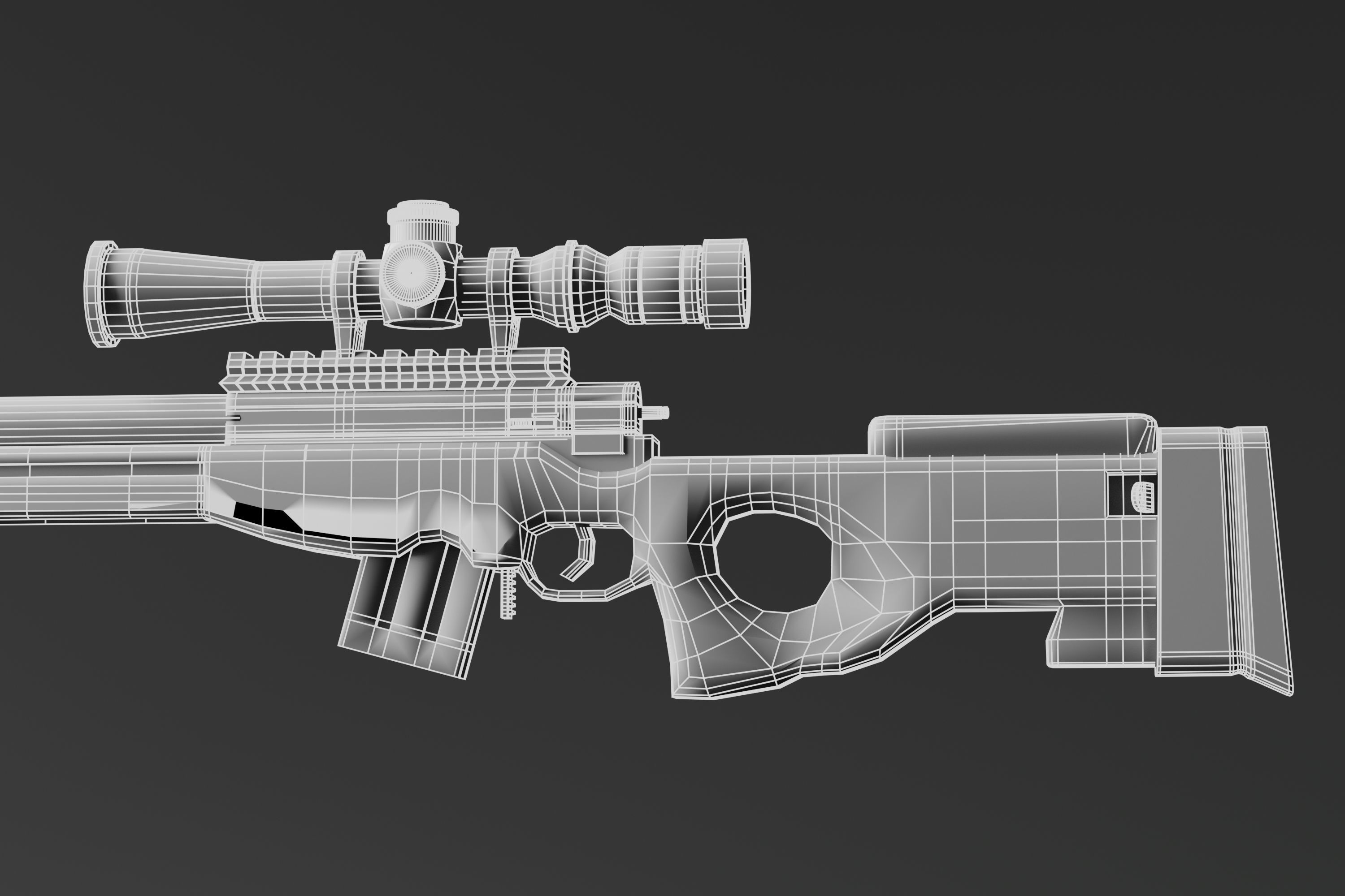 3D model Sniper Rifle VR / AR / low-poly | CGTrader