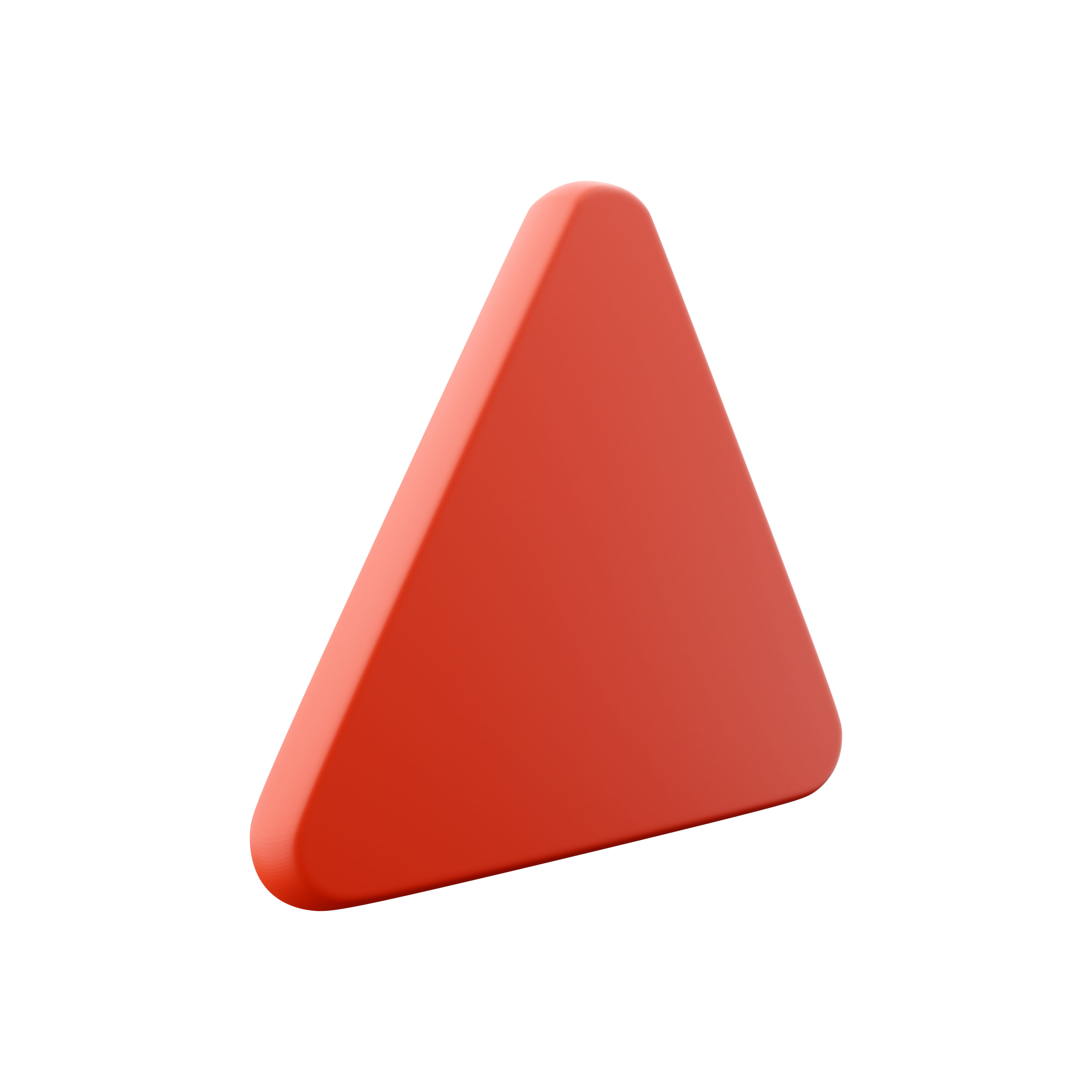 3D red warning sign icon 3D model | CGTrader