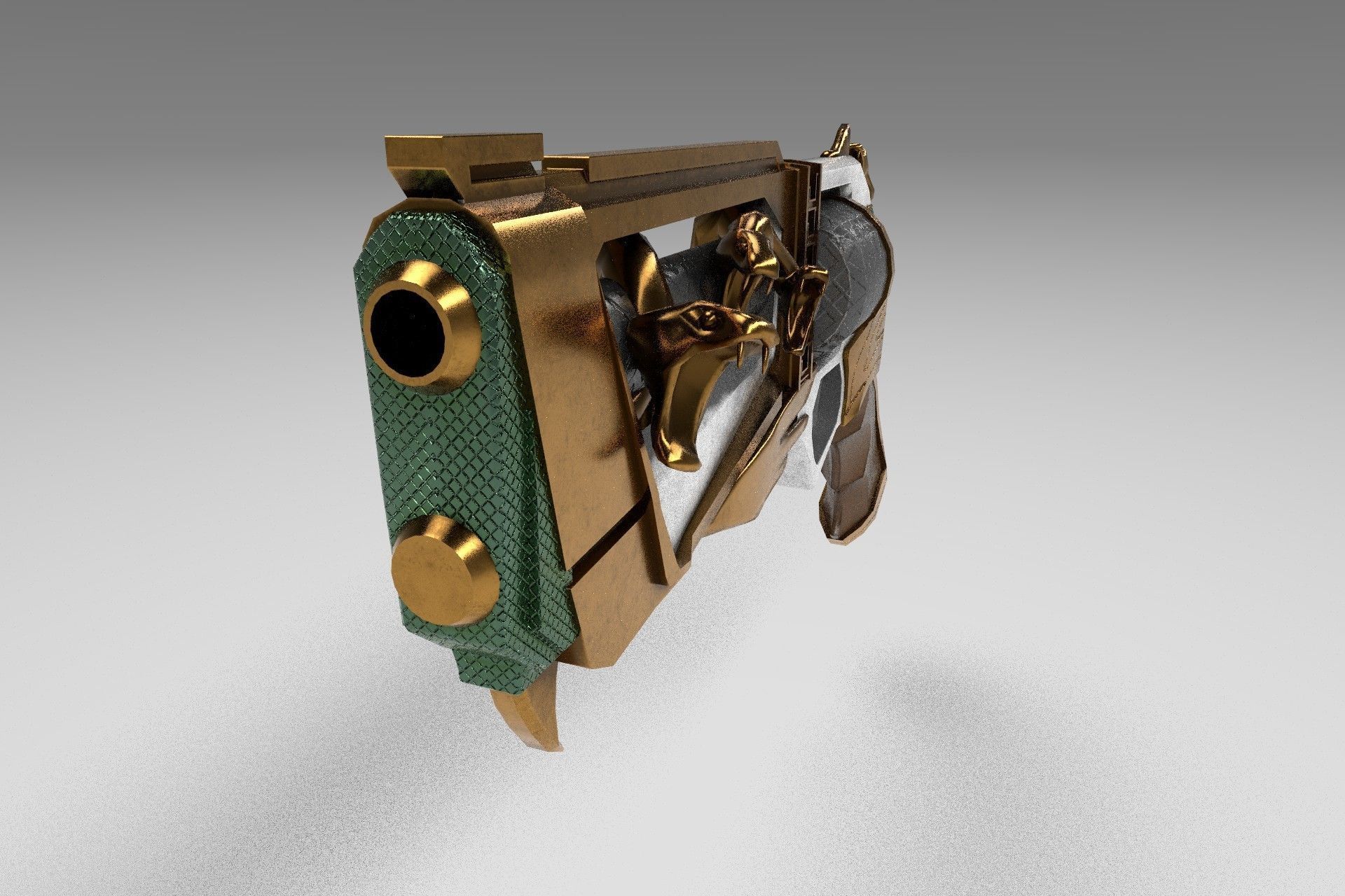 Revolver gun in game overwatch 3D model | CGTrader