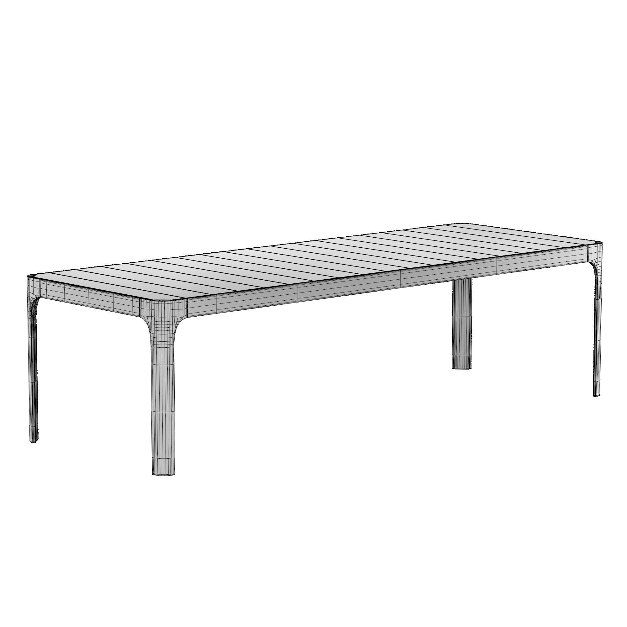CASSALE RECTANGULAR DINING TABLE 3D model | CGTrader