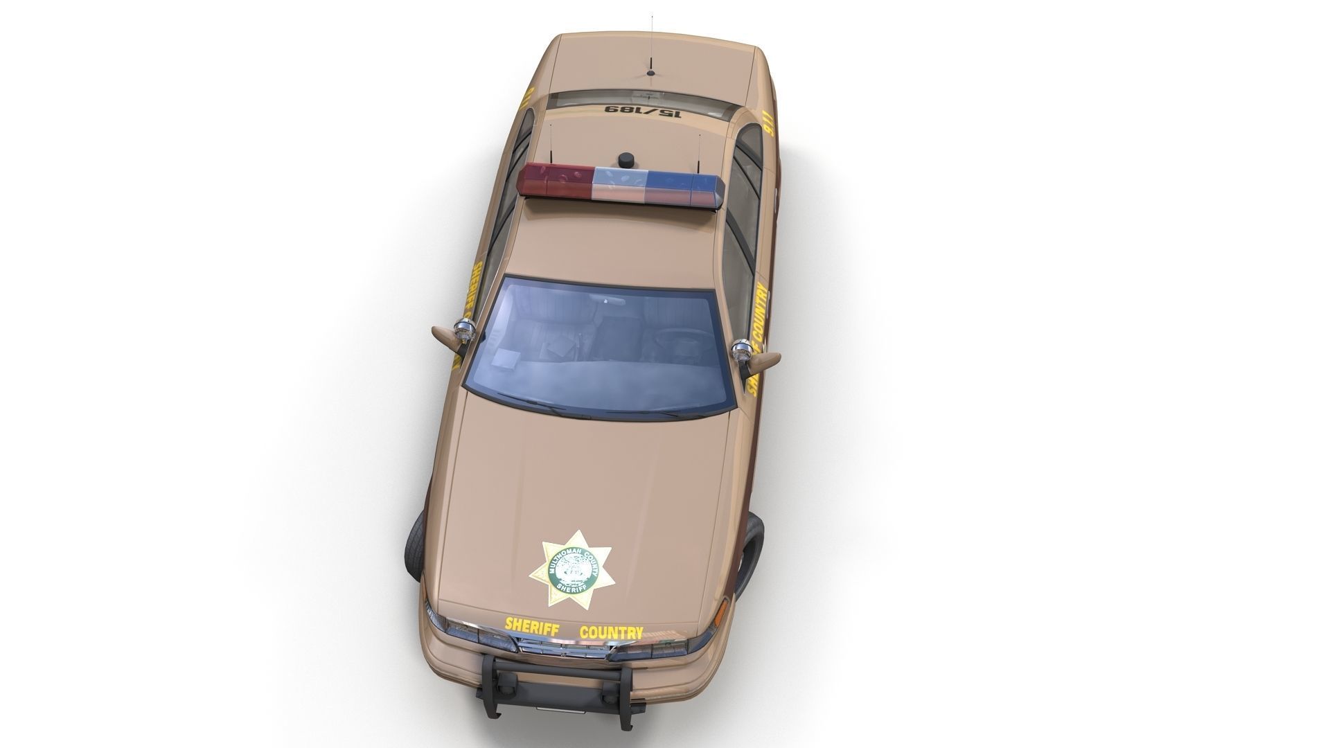 3D model American sheriff police car VR / AR / low-poly | CGTrader