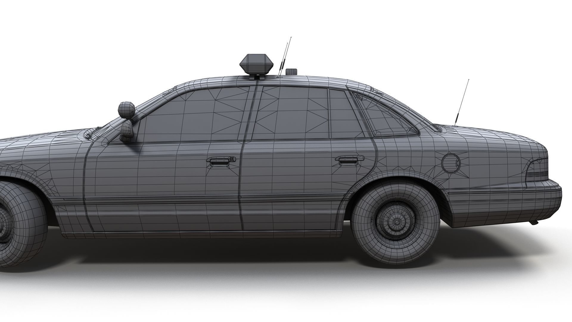 3D model American sheriff police car VR / AR / low-poly | CGTrader