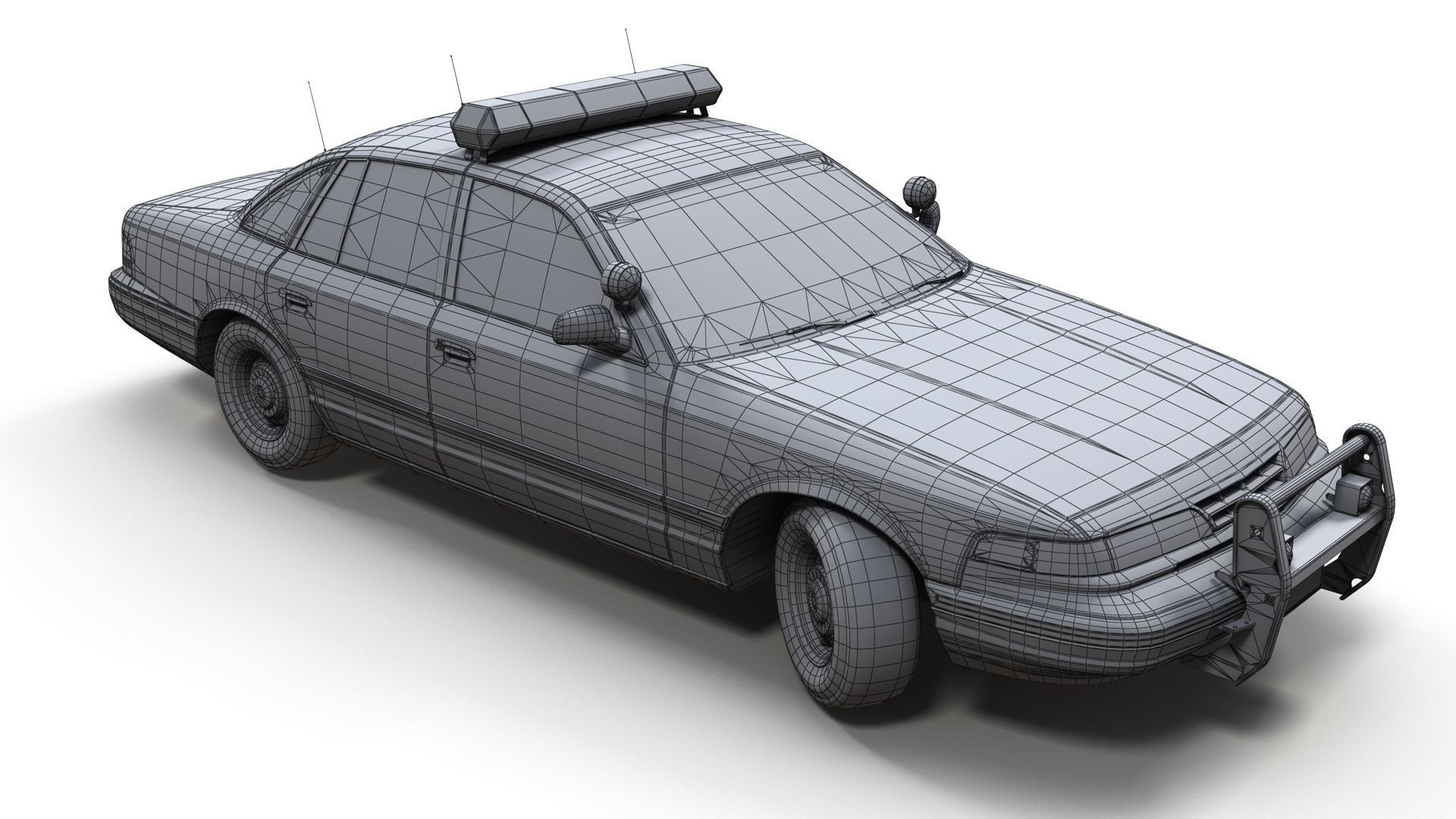 3D model American sheriff police car VR / AR / low-poly | CGTrader