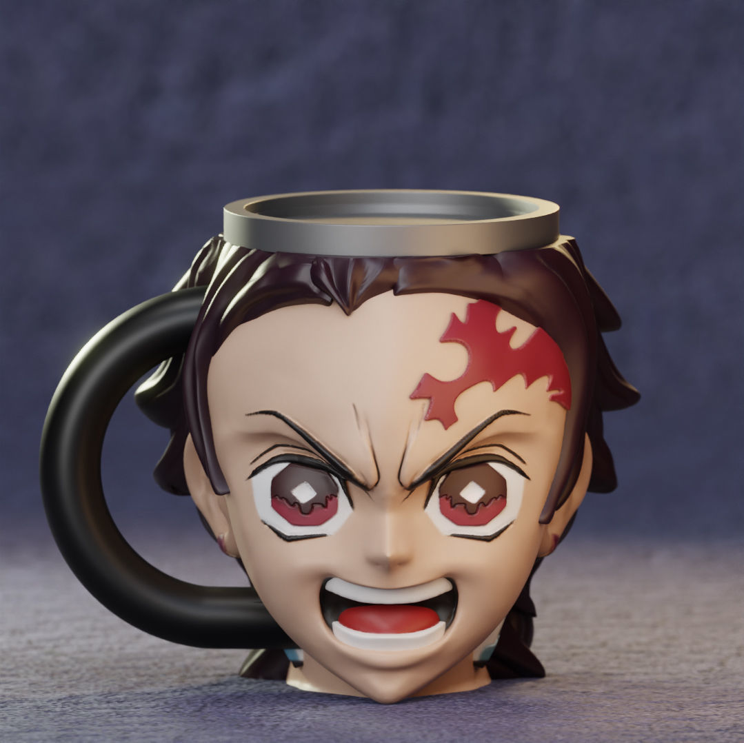 TANJIRO MUG - DEMON SLAYER 3D model 3D printable | CGTrader