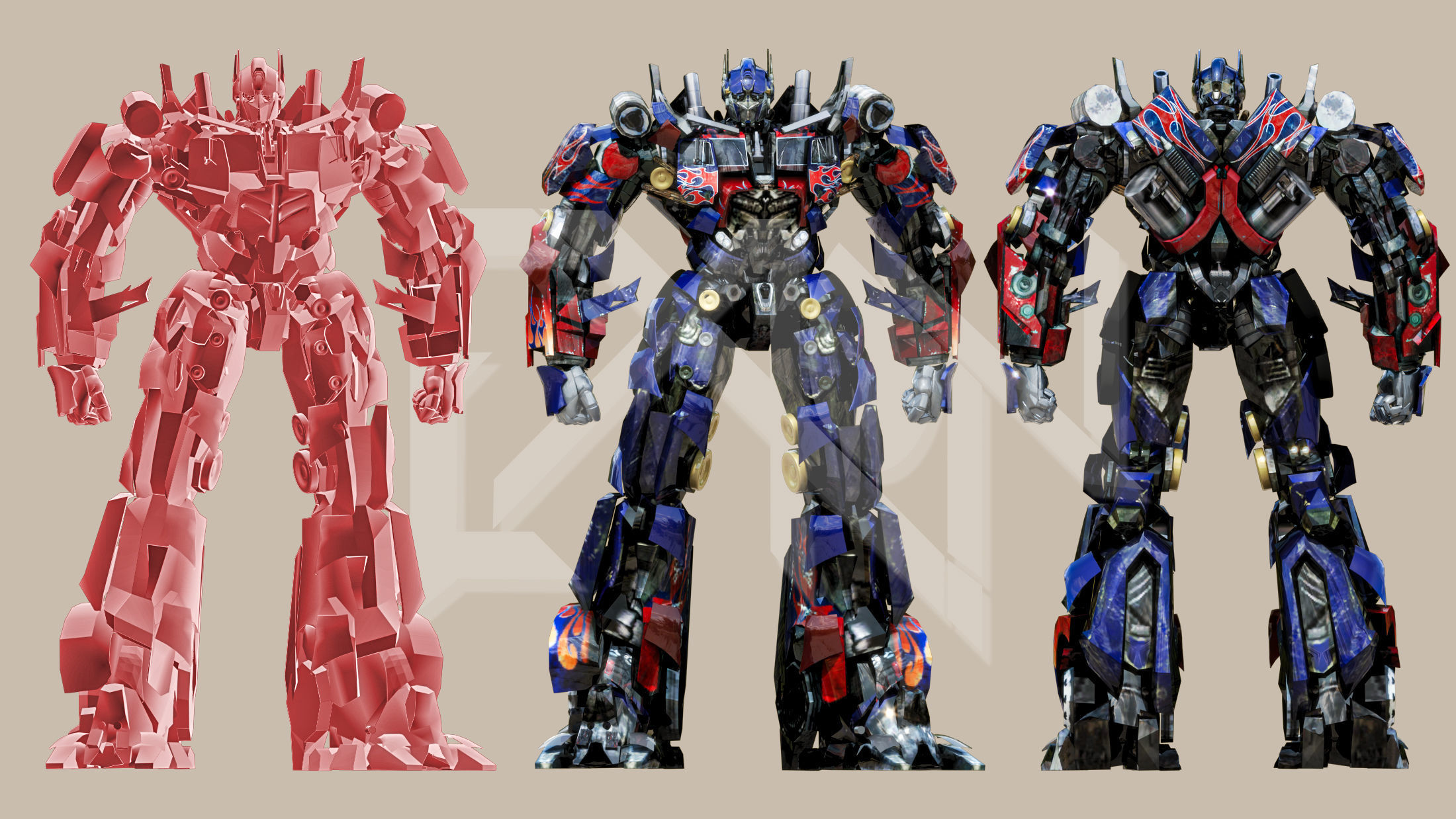 3D model Transformers Optimus Prime DLX DOTM VR / AR / low-poly | CGTrader