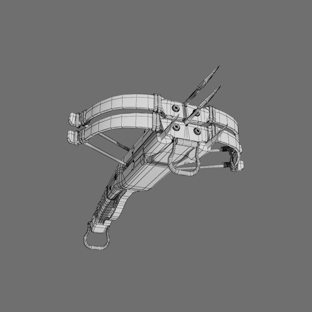 3D model Medieval Fantasy Crossbow LowPoly VR / AR / low-poly | CGTrader