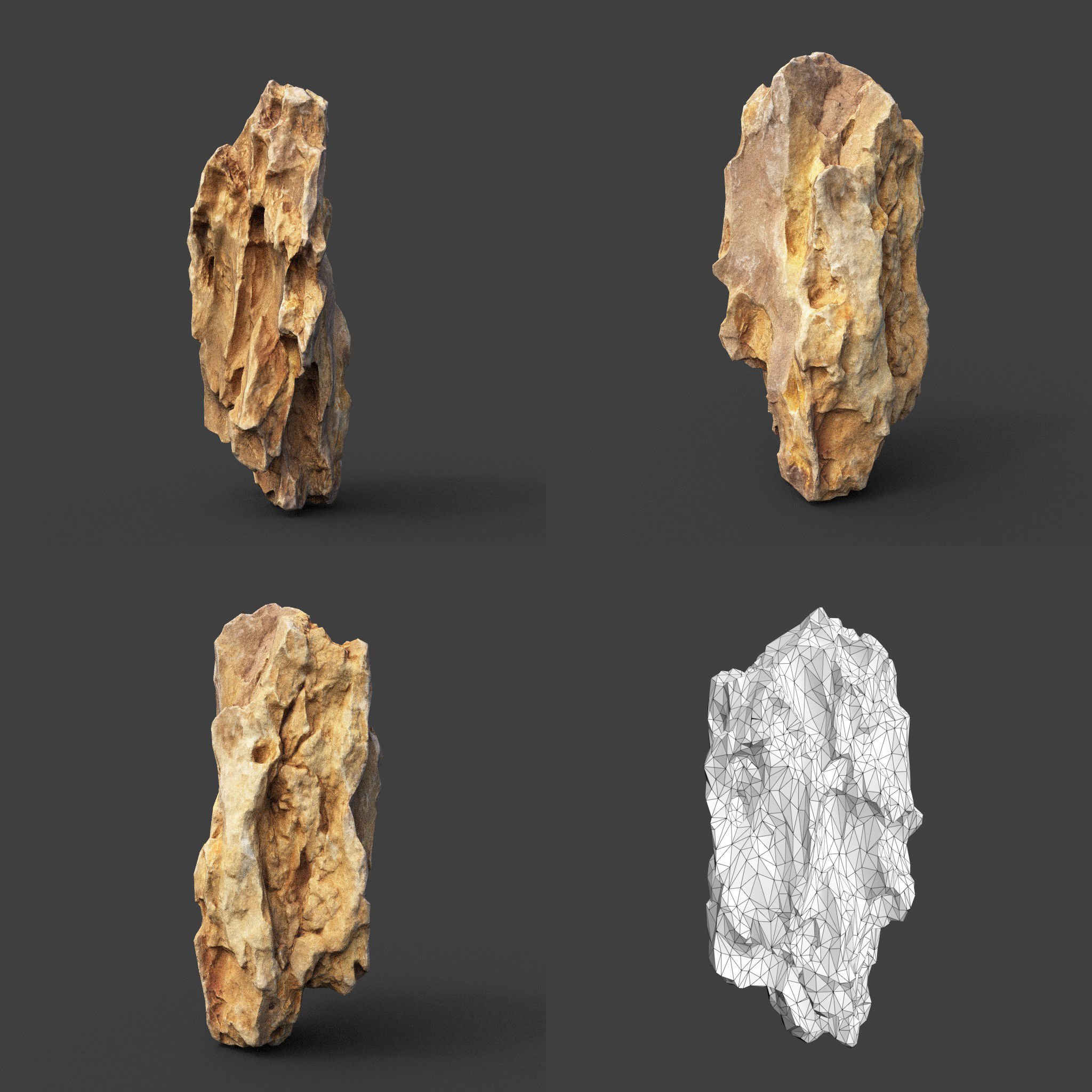 3D model Erosion Rock Photogrammetry 220726 - Ultra HD 16K Textures VR ...